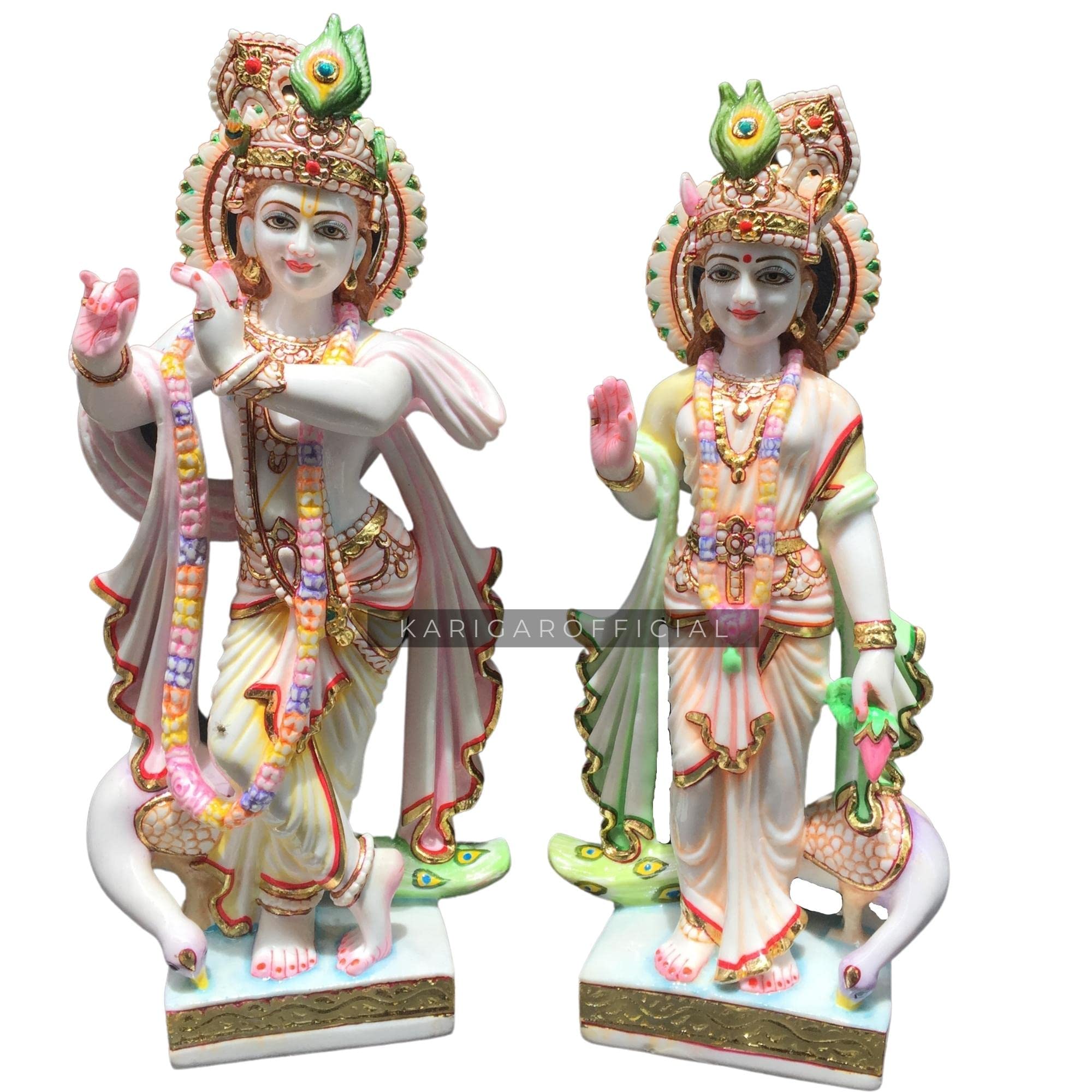 Radha Krishna Statue Murti Large 18 Inches Marble Radha Krishna ...