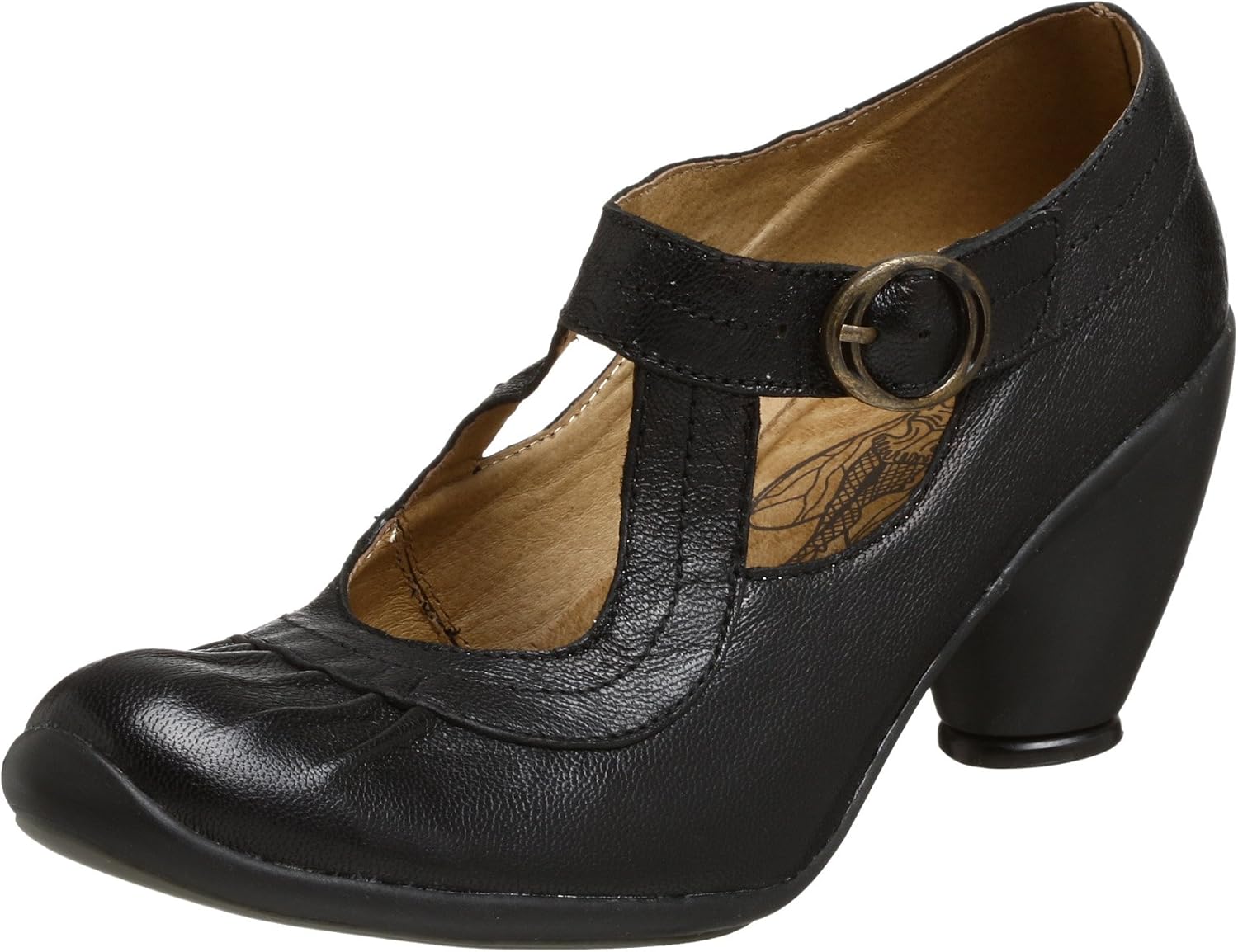 Amazon.com | Fly London Women's Sally Pump,Black,40 EU (US Women's 9 M ...