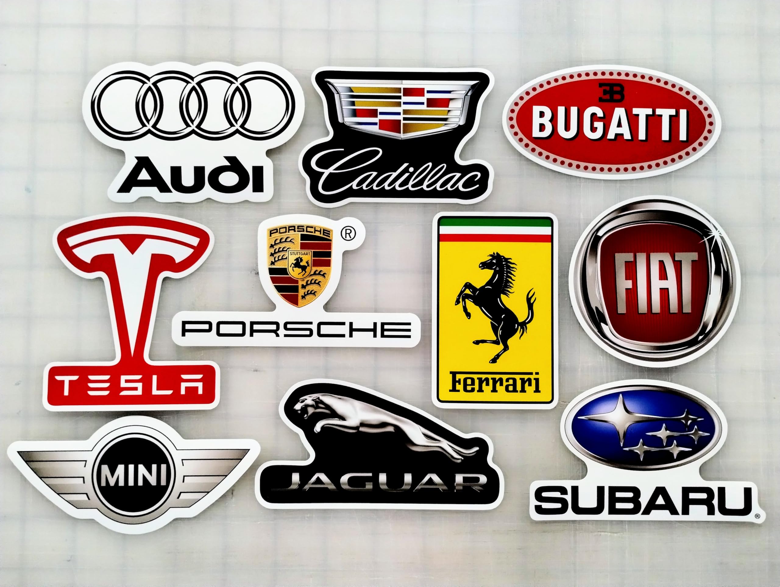 Amazon.com: Vehicle Logo Sticker Pack (10 Stickers) Set 3 car Truck SUV ...