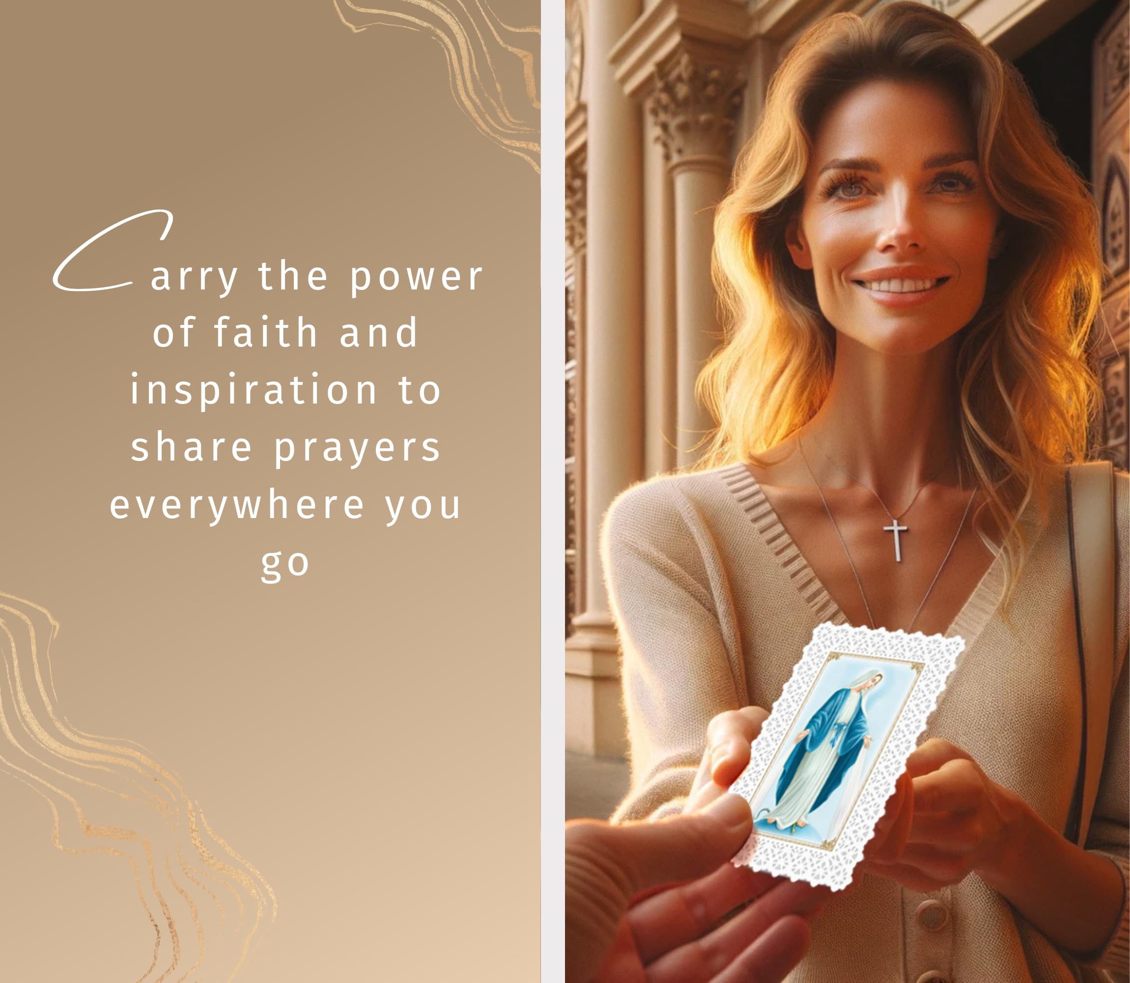 Snapklik.com : Hail Mary Prayer Card - Lace Style Hail Mary Laminated ...