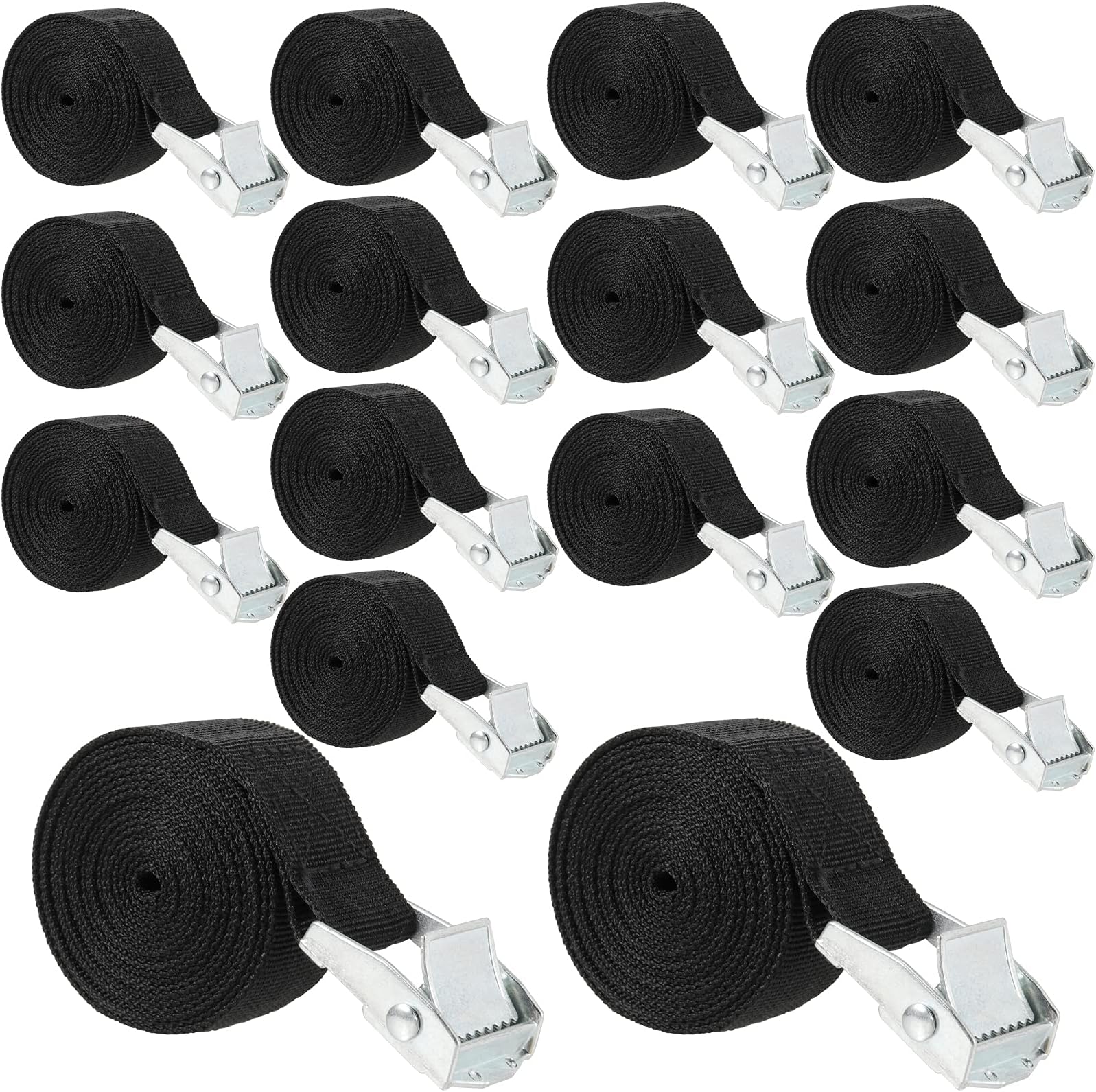 SEUNMUK 16 Pack 2m X 25mm Lashing Straps with Zinc Alloy Cam Buckle ...