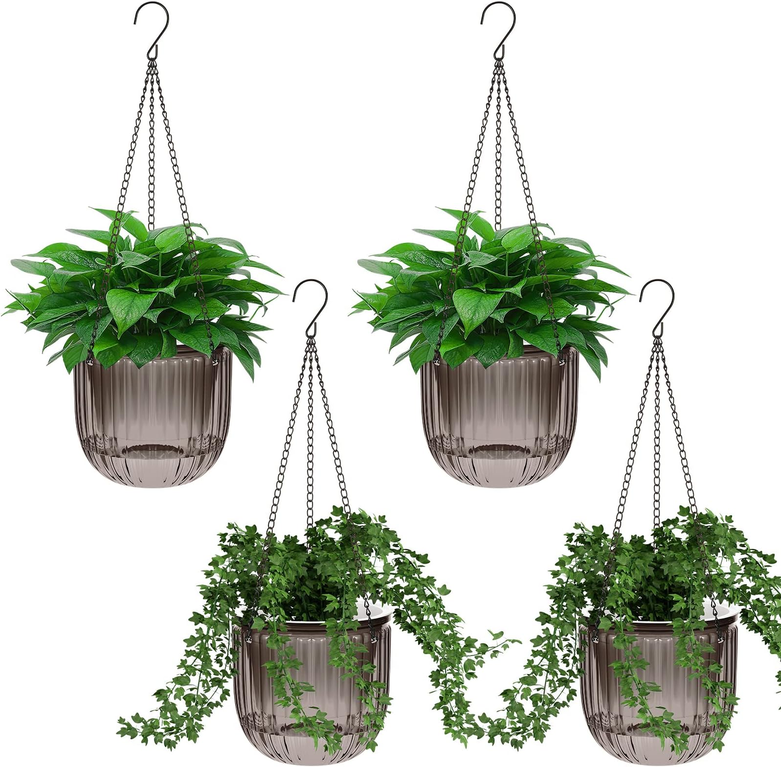 Amazon.com: Pumtus 3 Pack Self Watering Hanging Planters, 6.5 Inch ...