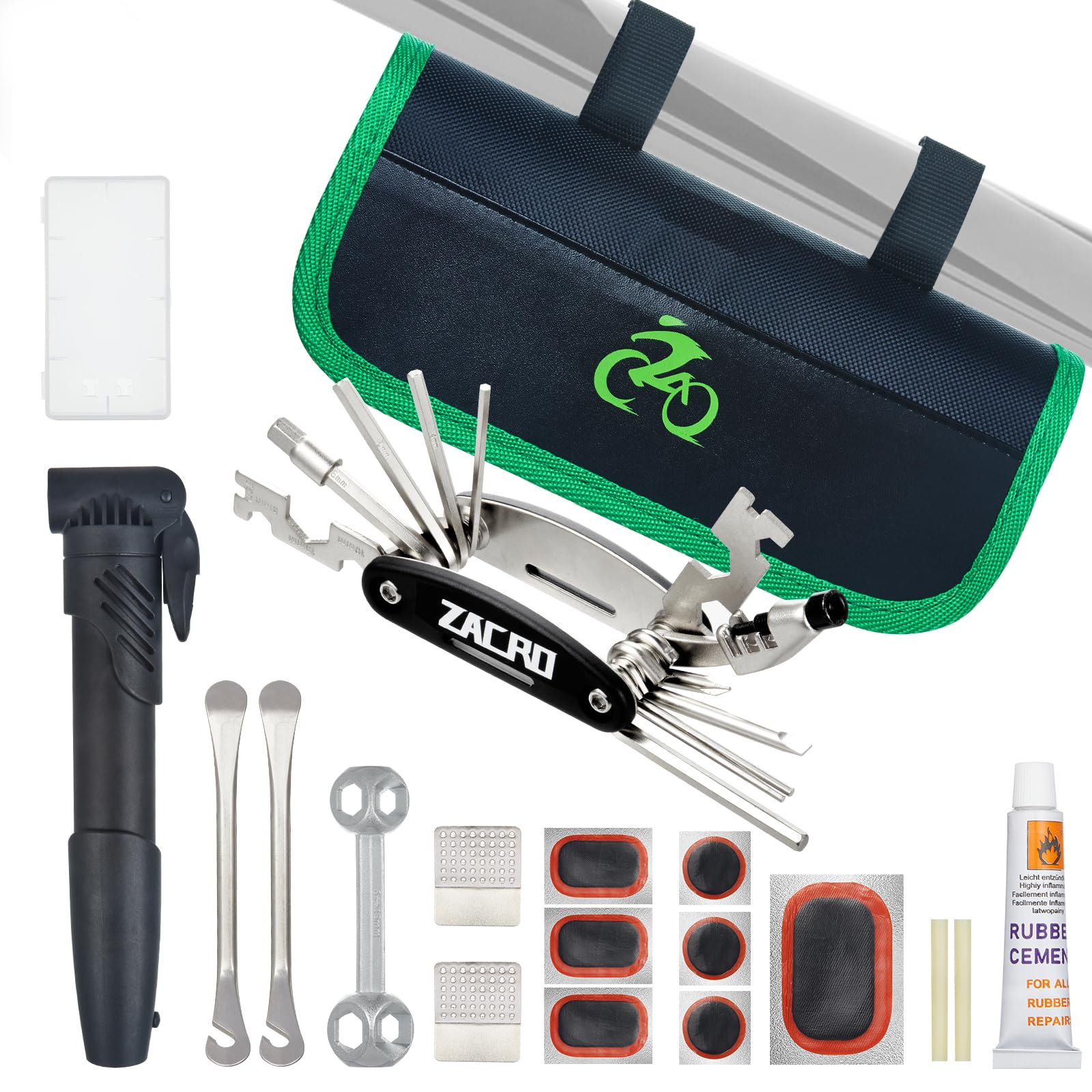 Amazon.com: Zacro Bike Repair Kit, Bicycle Tool Kit Set, Bike Tire ...