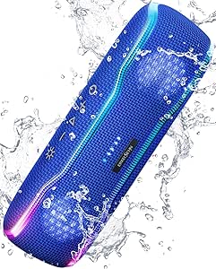 Amazon.com: ERKEISEHN Bluetooth Speaker, IPX7 Waterproof Wireless Speaker with Colorful Flashing ...
