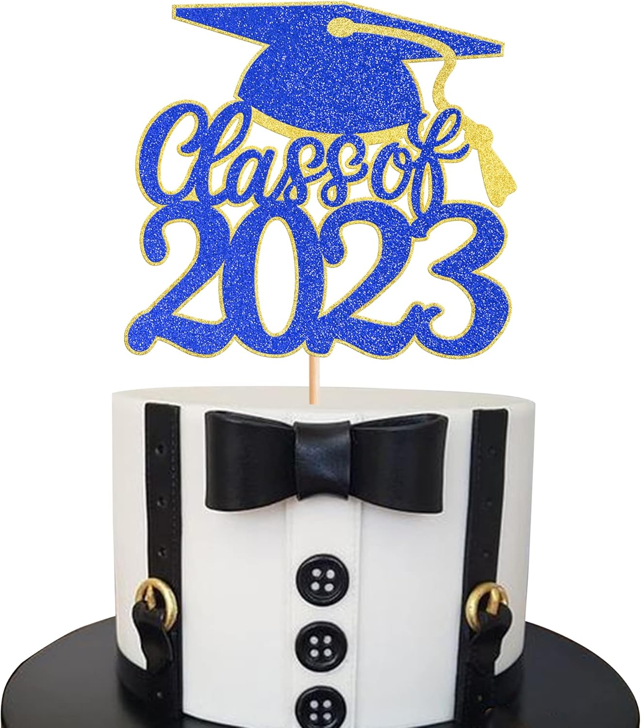 Amazon.com: Rsstarxi 1 Pack Class of 2023 Cake Topper Glitter Congrats ...