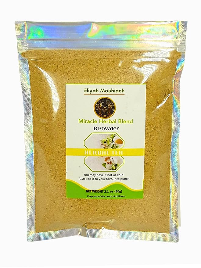 Amazon.com : Eliyah Mashiach Miracle B Powder Herbal Tea Blend, 2.1 oz ...