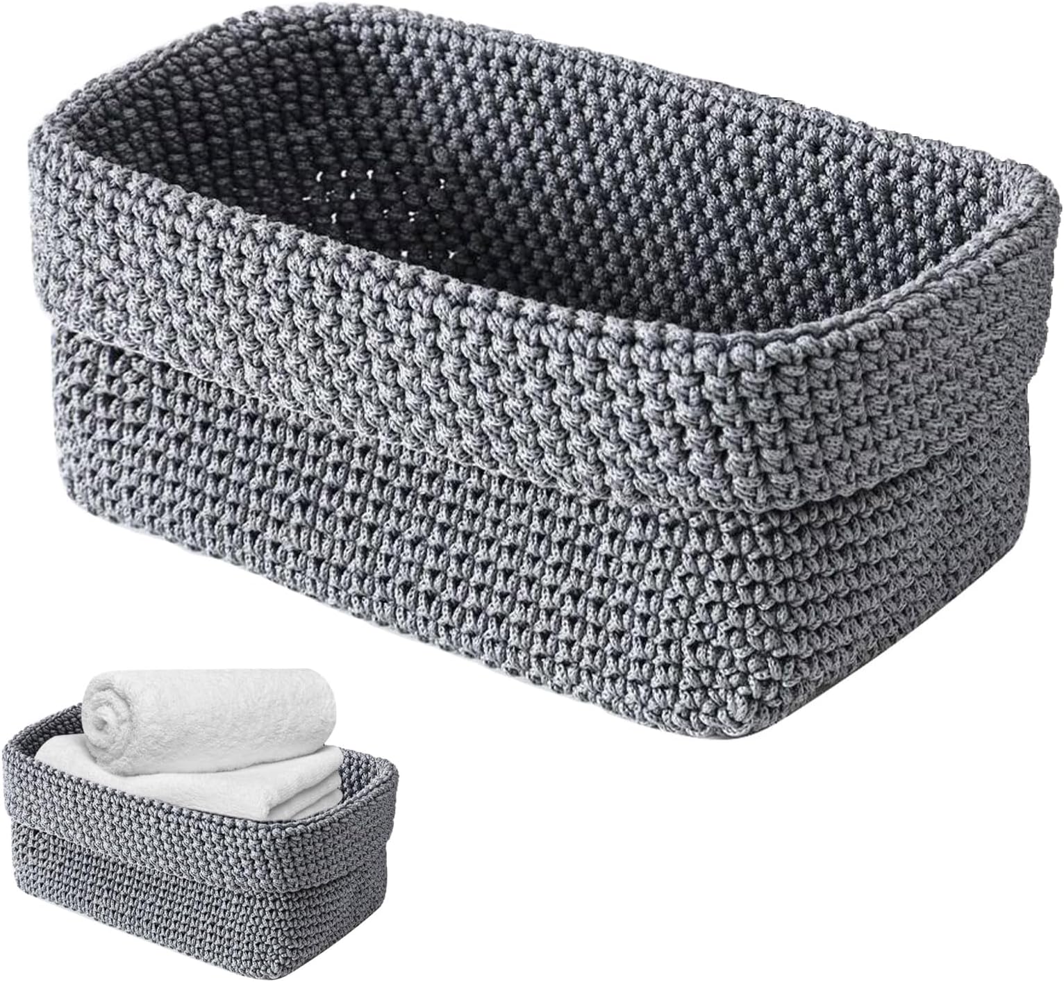 1 Pezzi Cestini Portaoggetti,Ceste Portaoggetti,Cestini Bagno ...