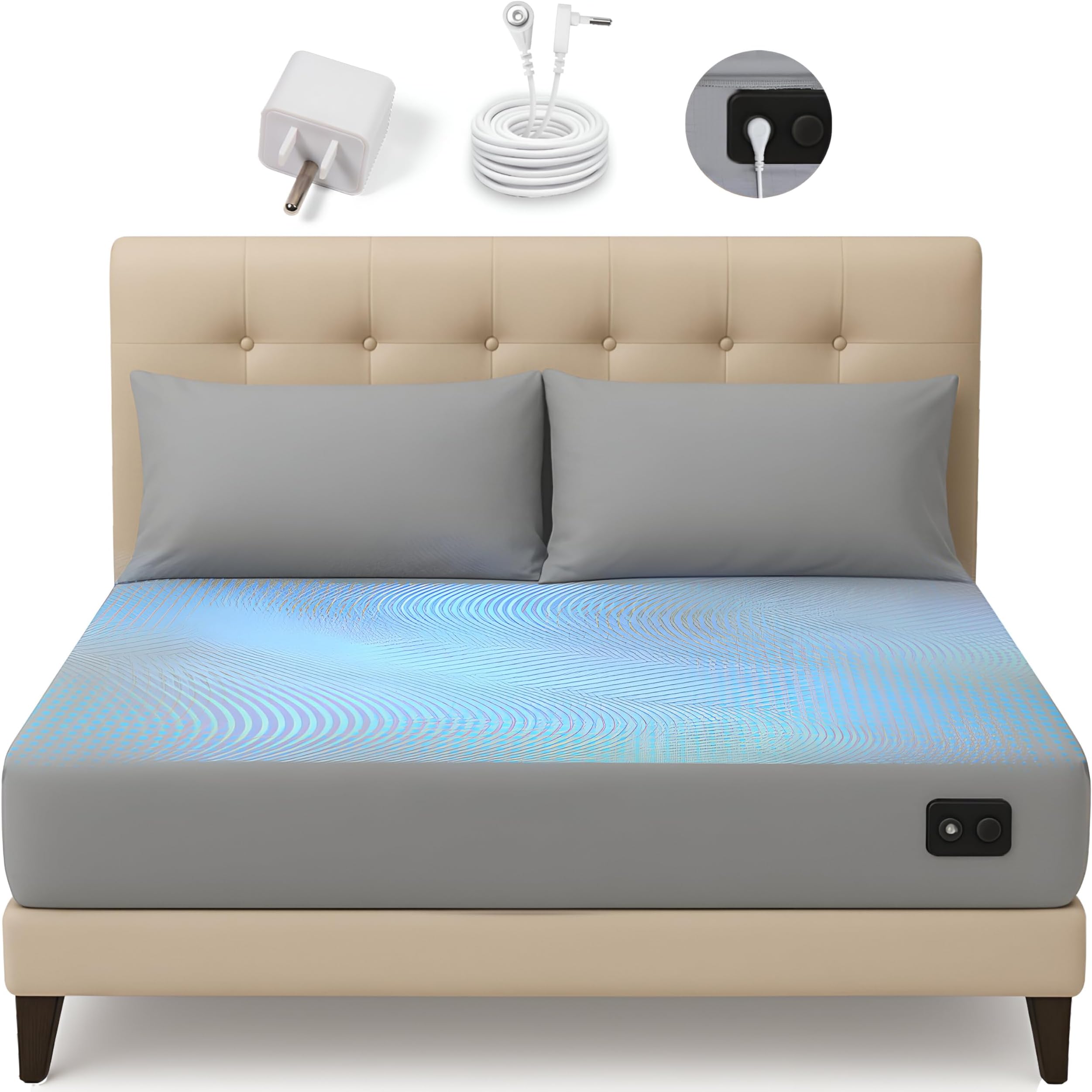Amazon.com: ZAJAZ Grounding Sheets King Size, 95% Organic Cotton + 5% ...
