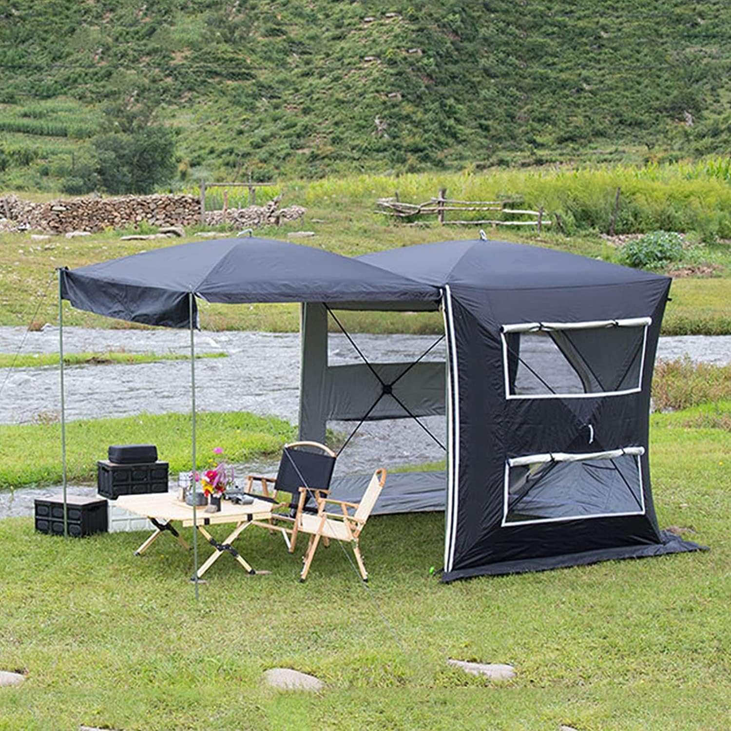 Amazon.com: MERAXI Car Rear Tent Automatic Pop Up Tailgate Tent Rear ...