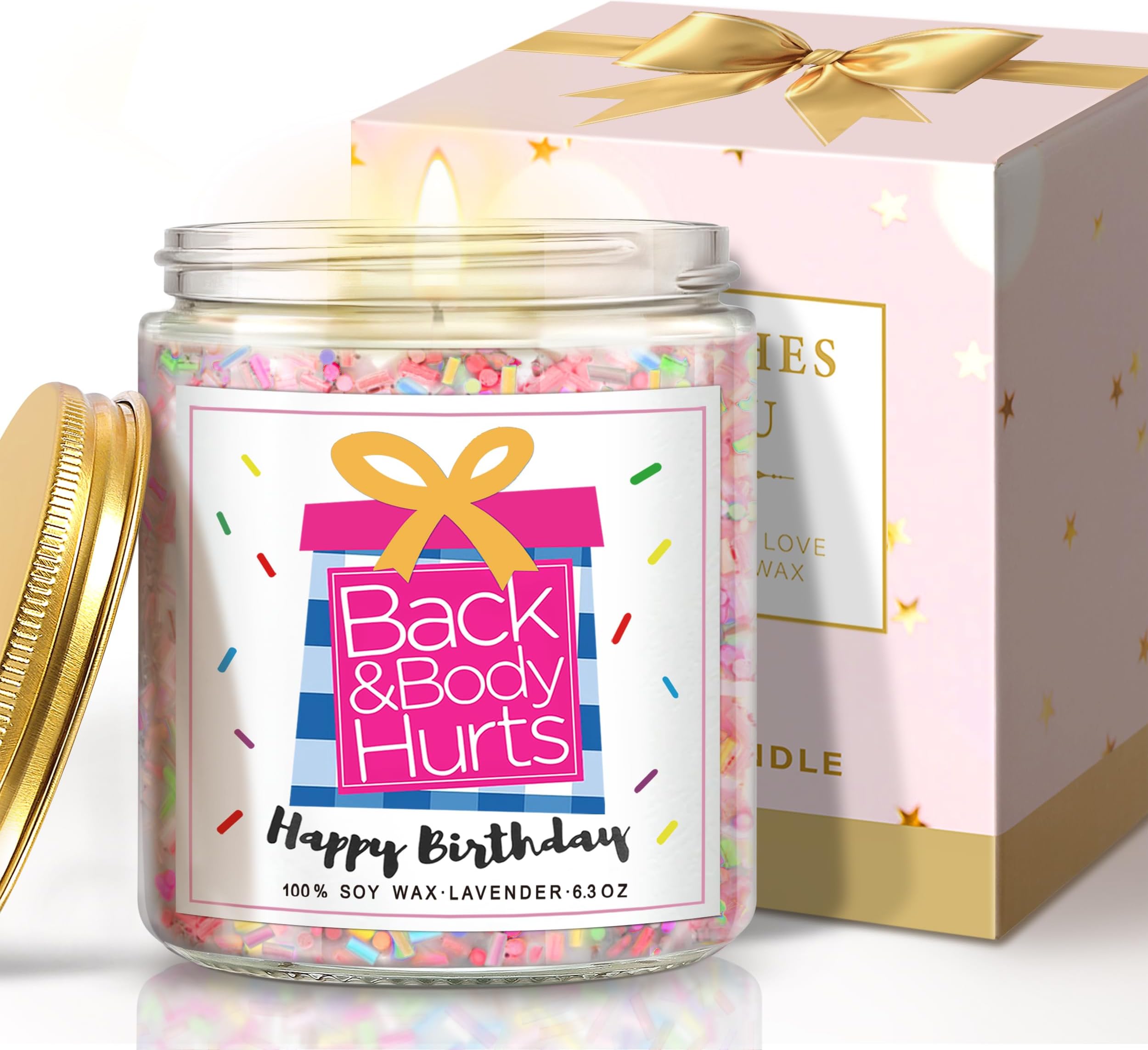 Amazon.com: Happy Birthday Candle - Birthday Gifts for Women, Best ...