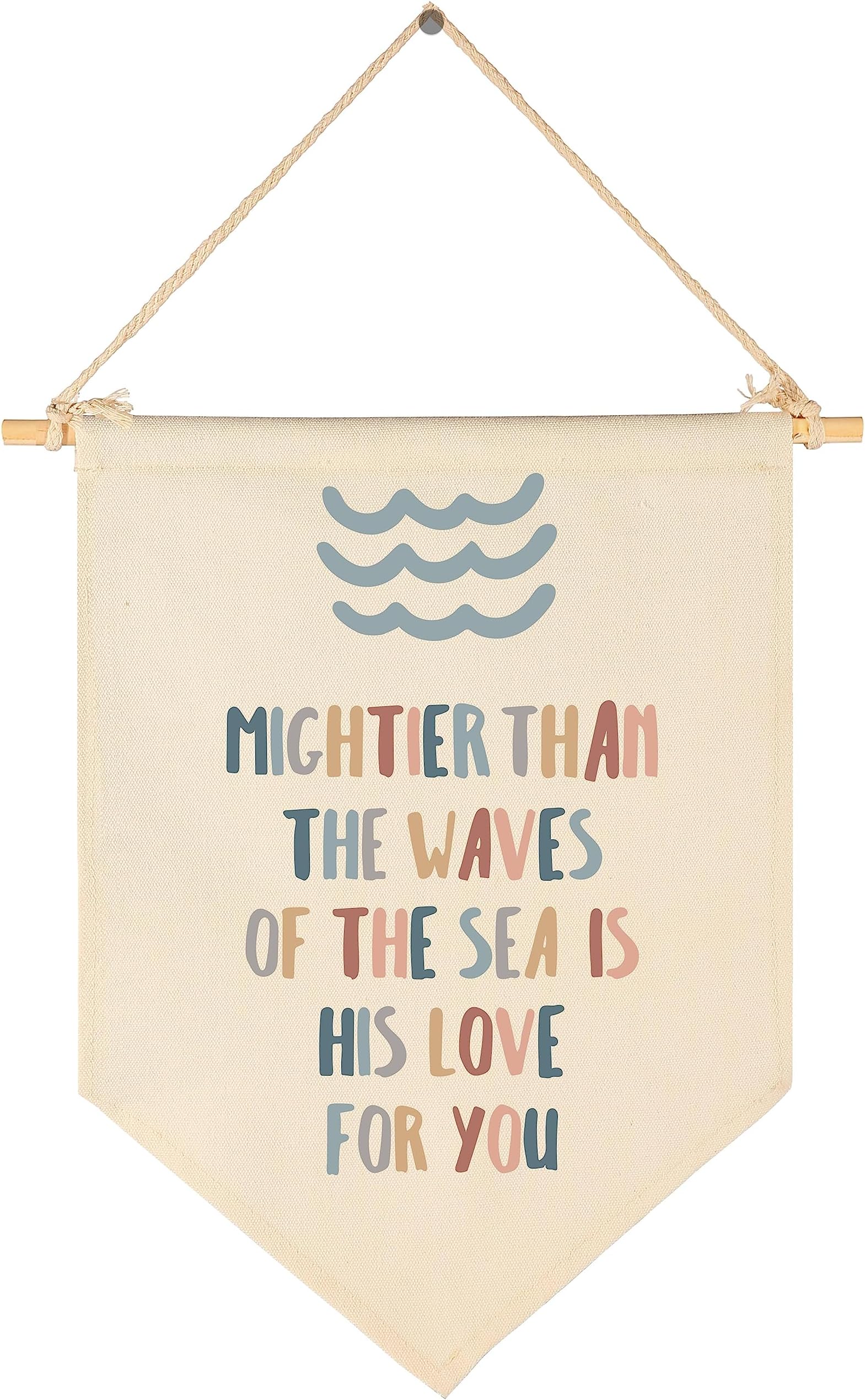 Amazon.com: Christian Art-Bible Verse Banner-Scripture Decor-Weather ...
