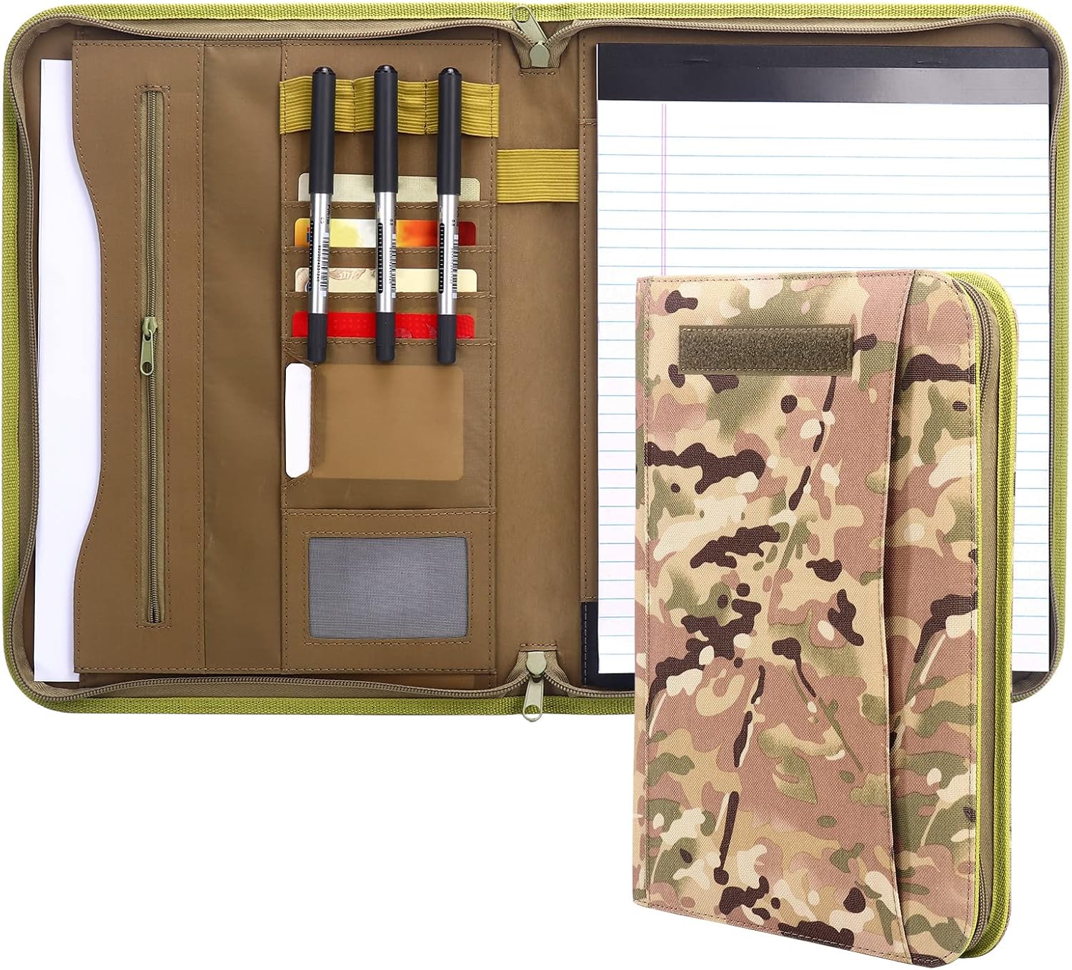 Amazon.com : Army Military Notebook Binder with Zippered Portfolio ...