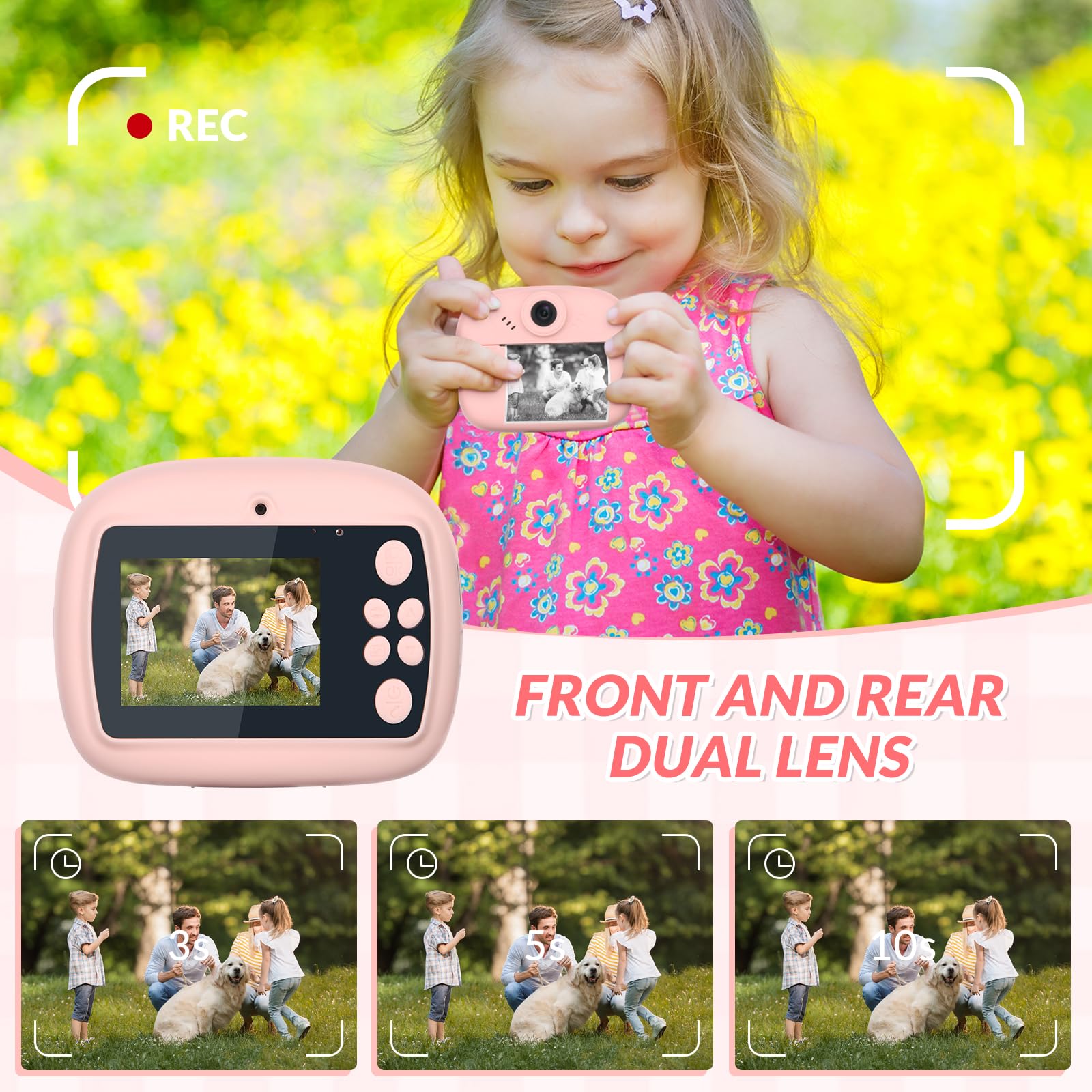 Snapklik.com : Mafiti Kids Camera Instant Print, Kids Camera Toy