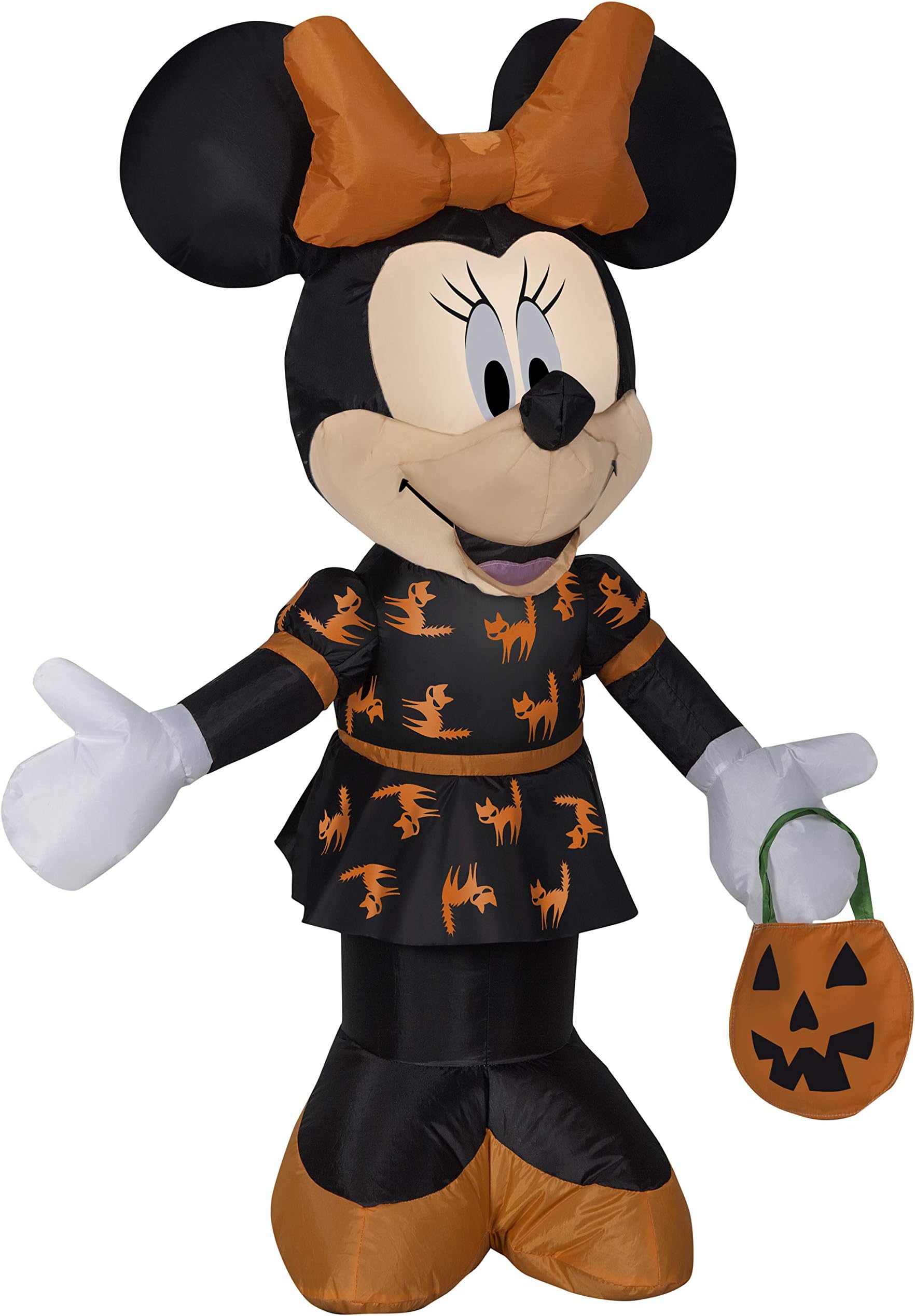 Amazon.com: Gemmy 3.5' Airblown Minnie in Black and Orange Dress ...