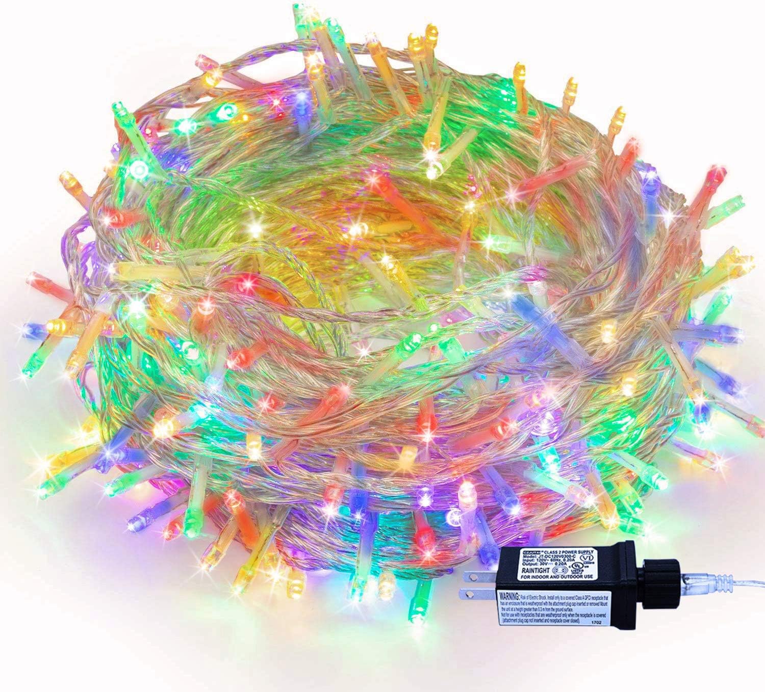 Amazon.com: BOKING C6 Christmas Lights String Multicolor Outdoor 50 LED ...
