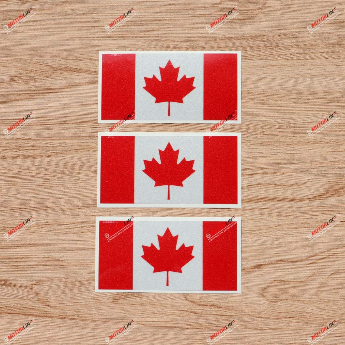 Canada Canadian Flag Decal Sticker Vinyl Maple Leaf - 3 Pack Pack ...