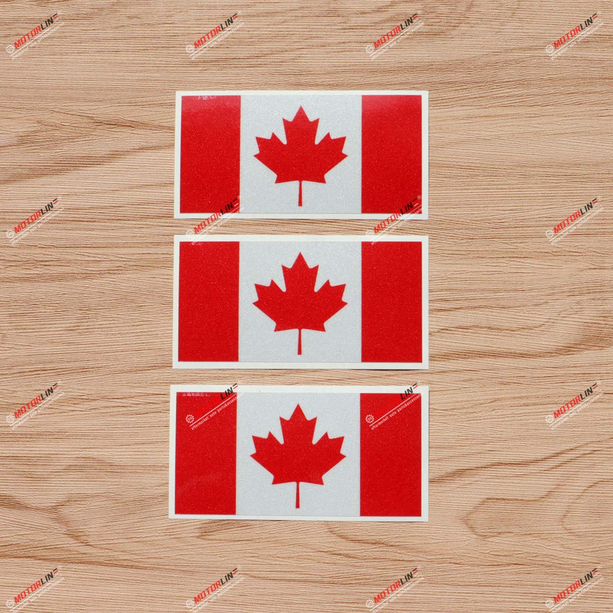 Canada Canadian Flag Decal Sticker Vinyl Maple Leaf - 3 Pack Pack ...