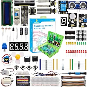 Amazon.com: KEYESTUDIO Basic Starter Kit for Raspberry Pi 4 3 3B/2B/B+, with Tutorials C+ Python ...