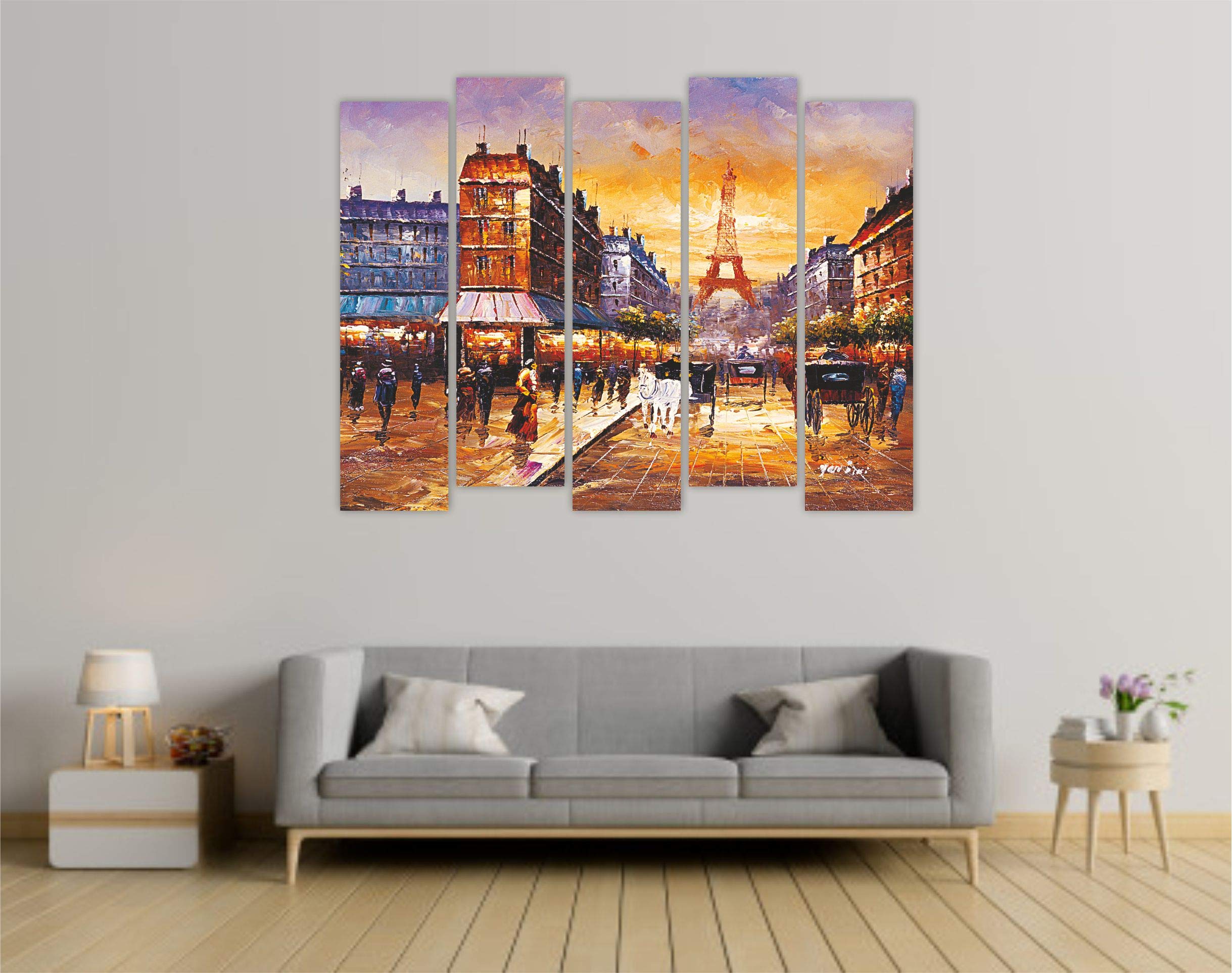 Buy Decor Production Multiple Frames Split Art Texture MDF Wall ...