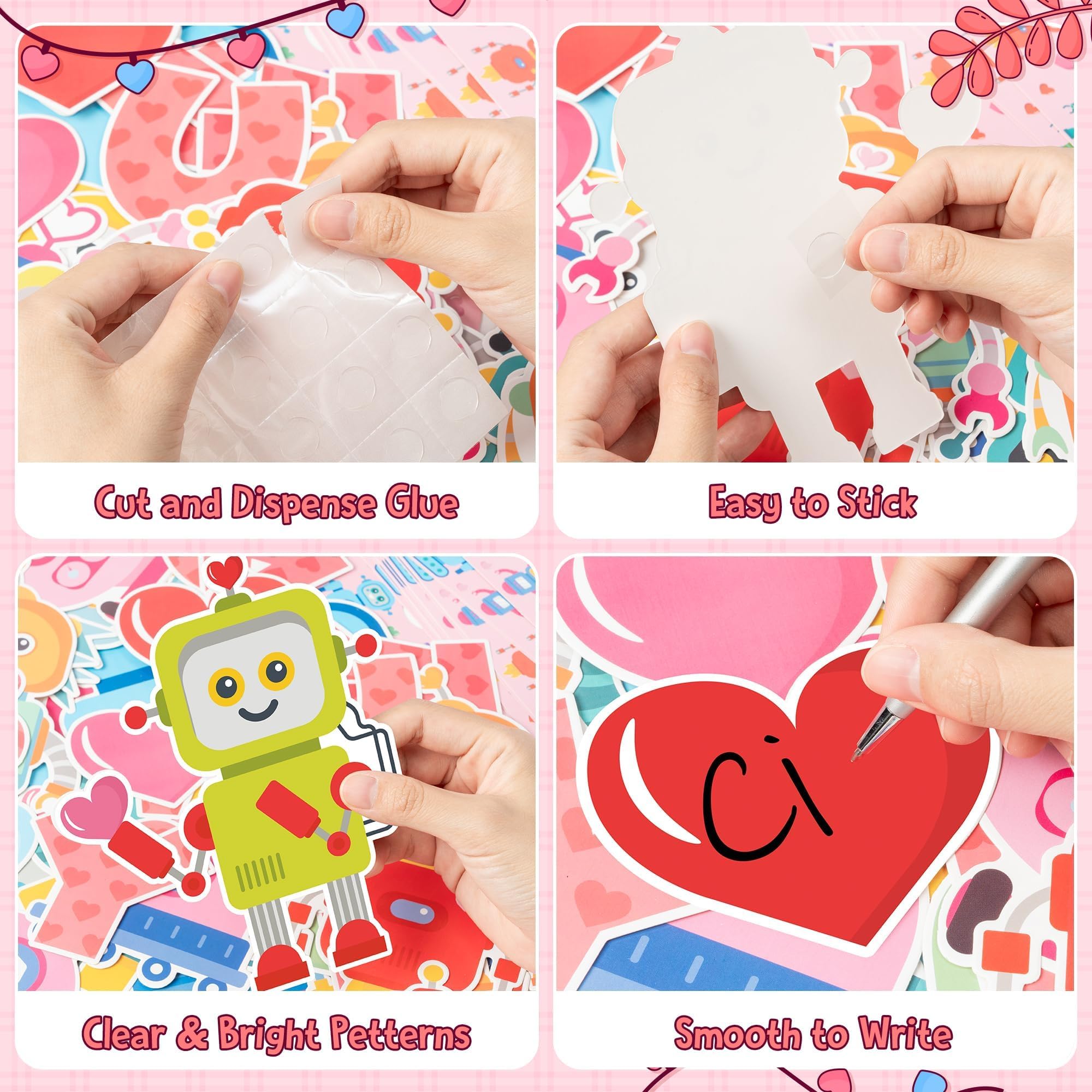 Snapklik.com : Valentines Day Robot Bulletin Board Cutouts - 117Pcs ...