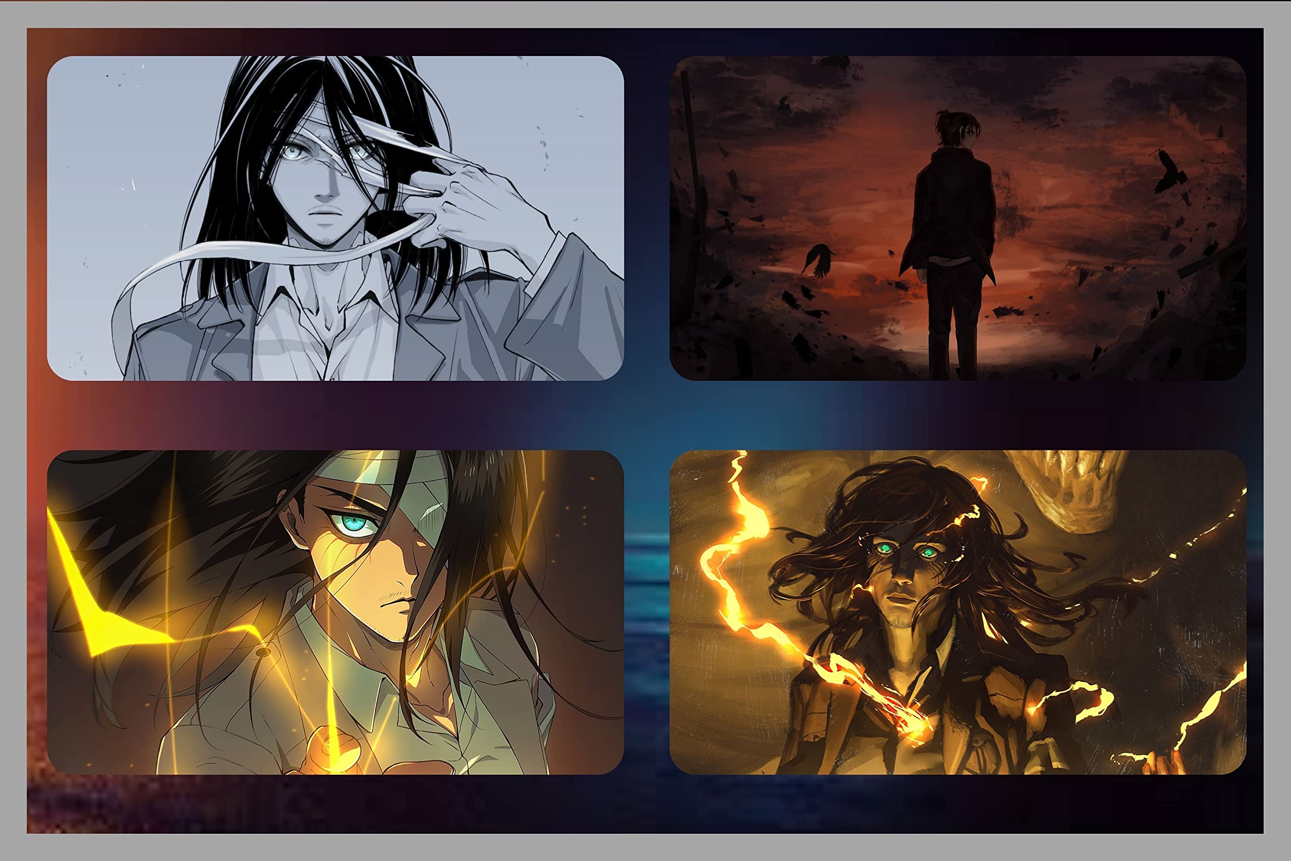 Buy Attack on Titan Anime , Eren Yeager Large Anime for Gaming Room ...