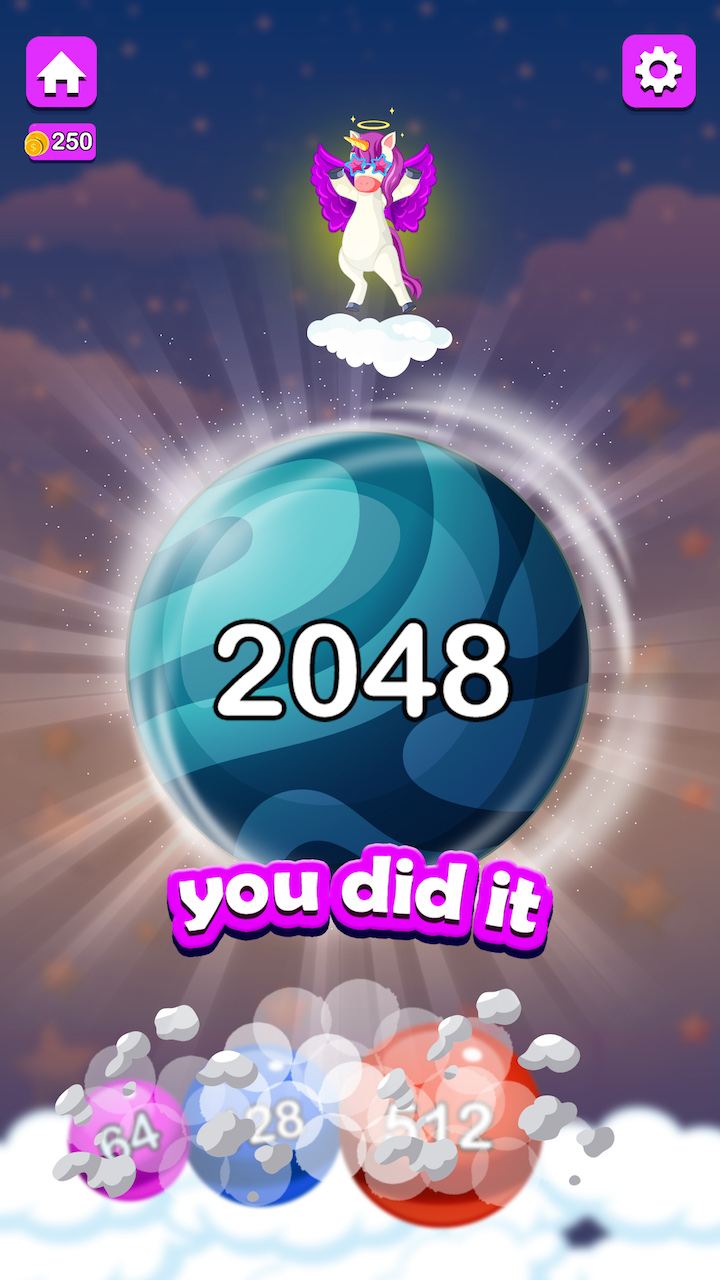 2248 Lucky 2048 Numbers Game Merge Number Puzzle Number Merge Block ...