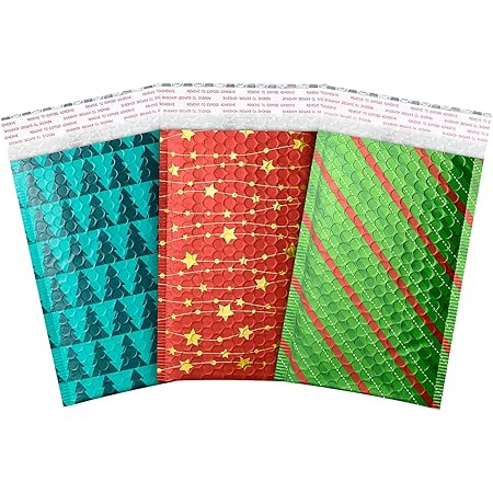 Amazon.com : Christmas Mailing Envelopes, Christmas Padded Envelopes ...