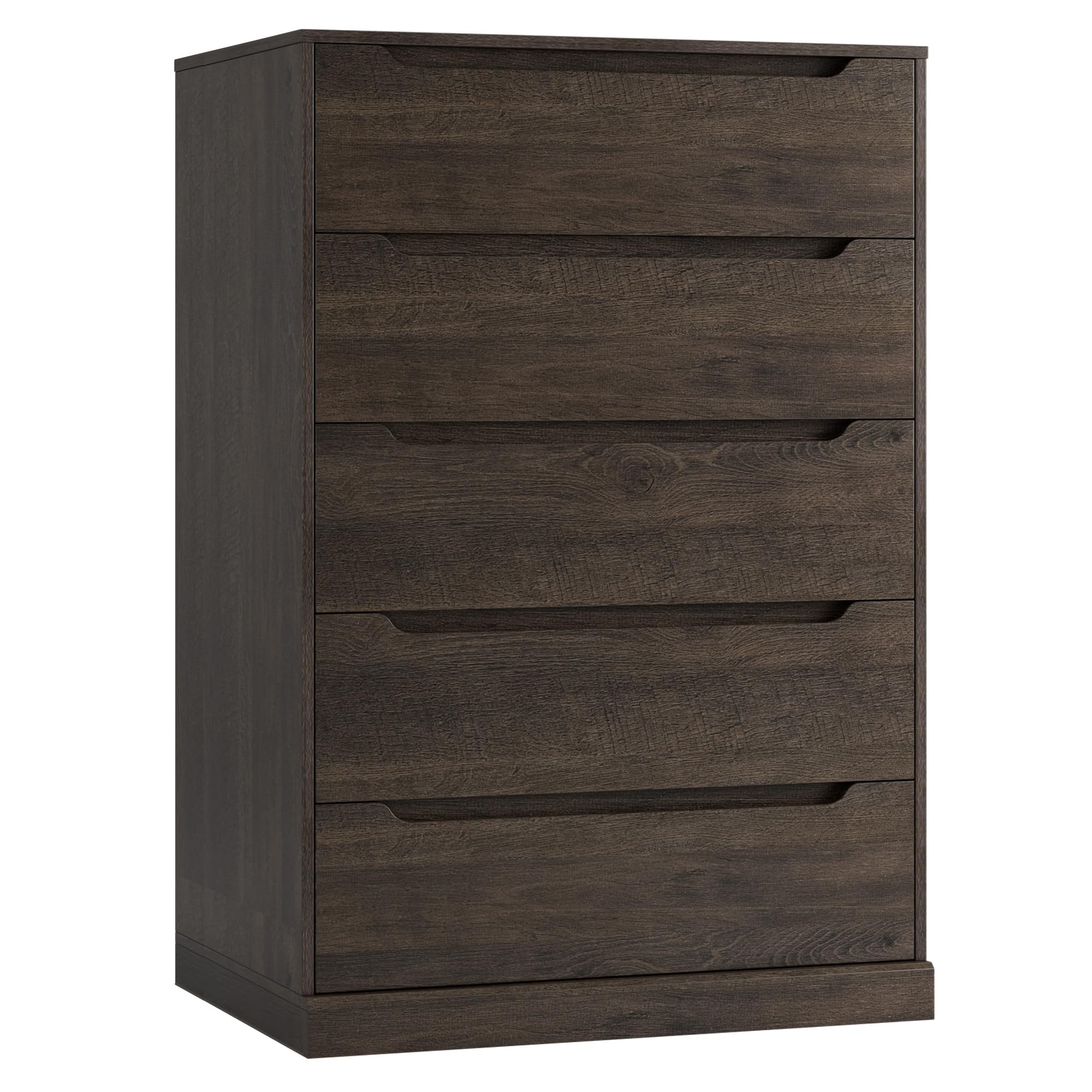 Amazon.com: HOSTACK 43.3" Tall Modern 5 Drawer Dresser for Bedroom ...