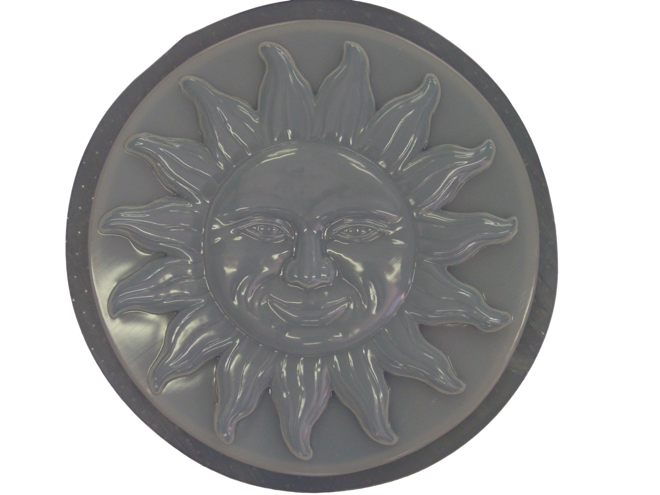 Amazon.com: 13 Inch Round Sun Plastic Craft Mold to Make into Concrete ...