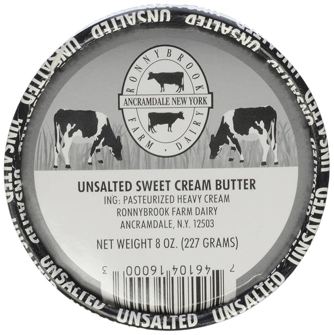 Amazon.com: Ronnybrook Unsalted Butter, 8 oz : Grocery & Gourmet Food