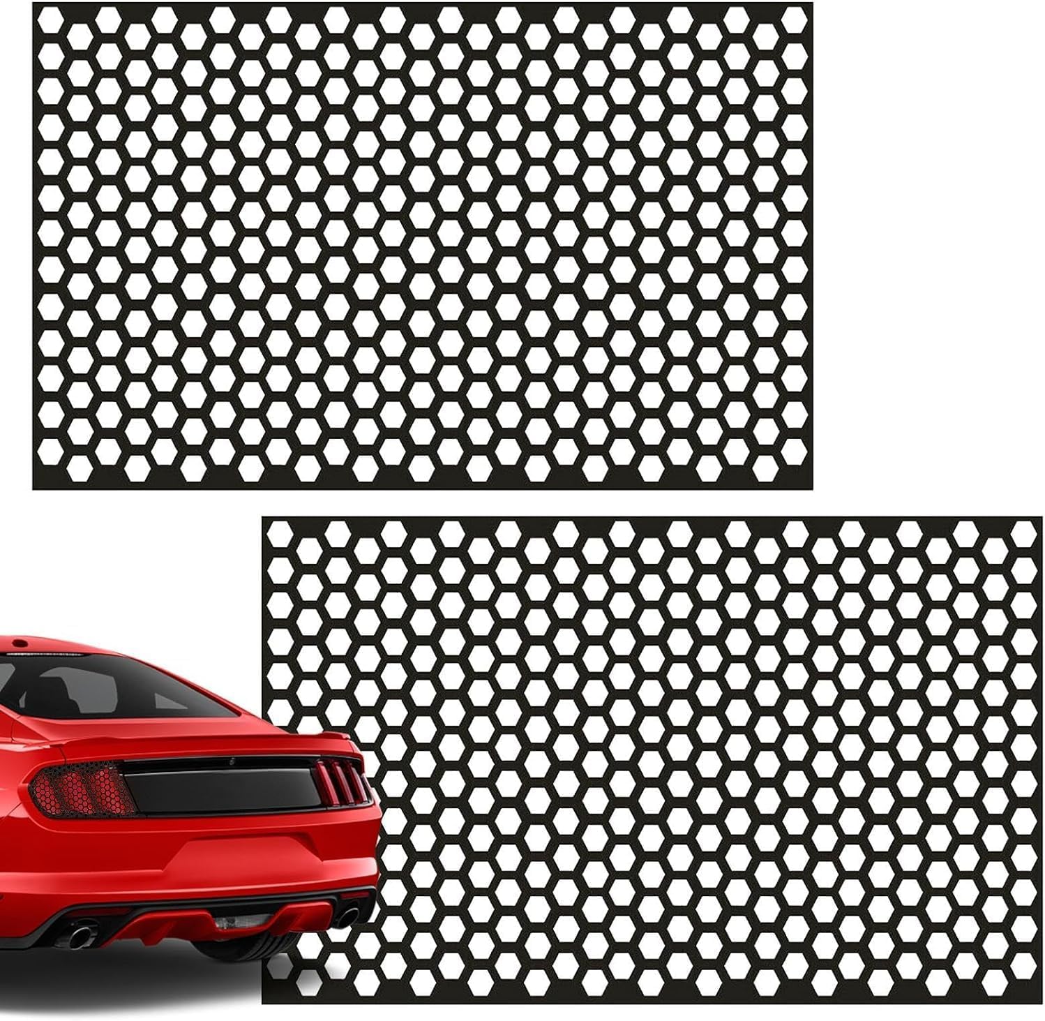 Amazon.co.jp: Honeycomb Tail Light Sticker,Car Rear Tail Honeycomb ...