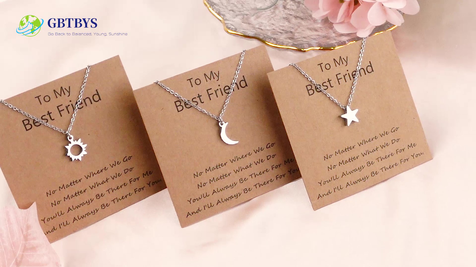 Watch Sun Moon Star Best Friend Necklace for 3 Friendship BFF on Amazon ...