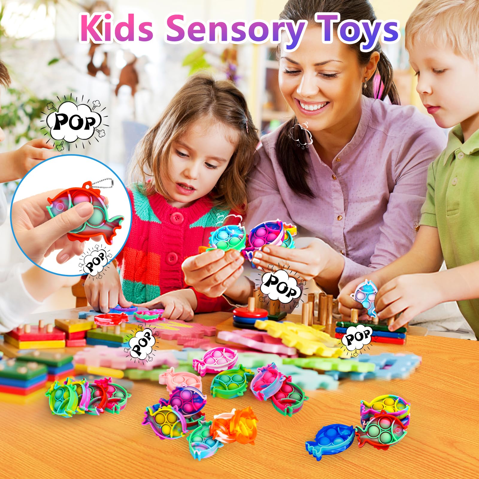 Snapklik.com : Pop Fidget Toys Bulk Its Party Favors For Kids 30 PCS ...