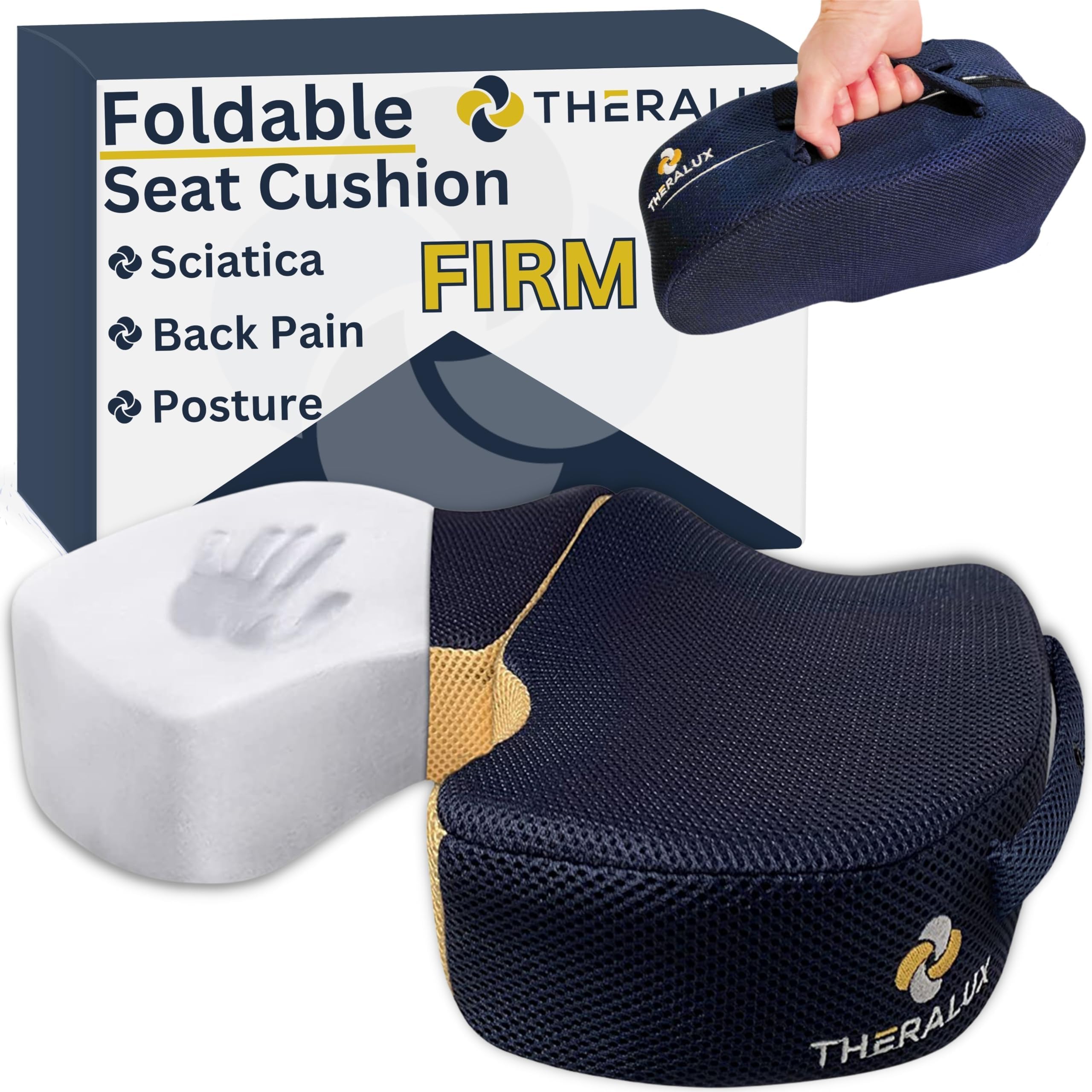 Amazon.com: GSeat Ultra Orthopedic Gel and Foam Seat Cushion (Black ...