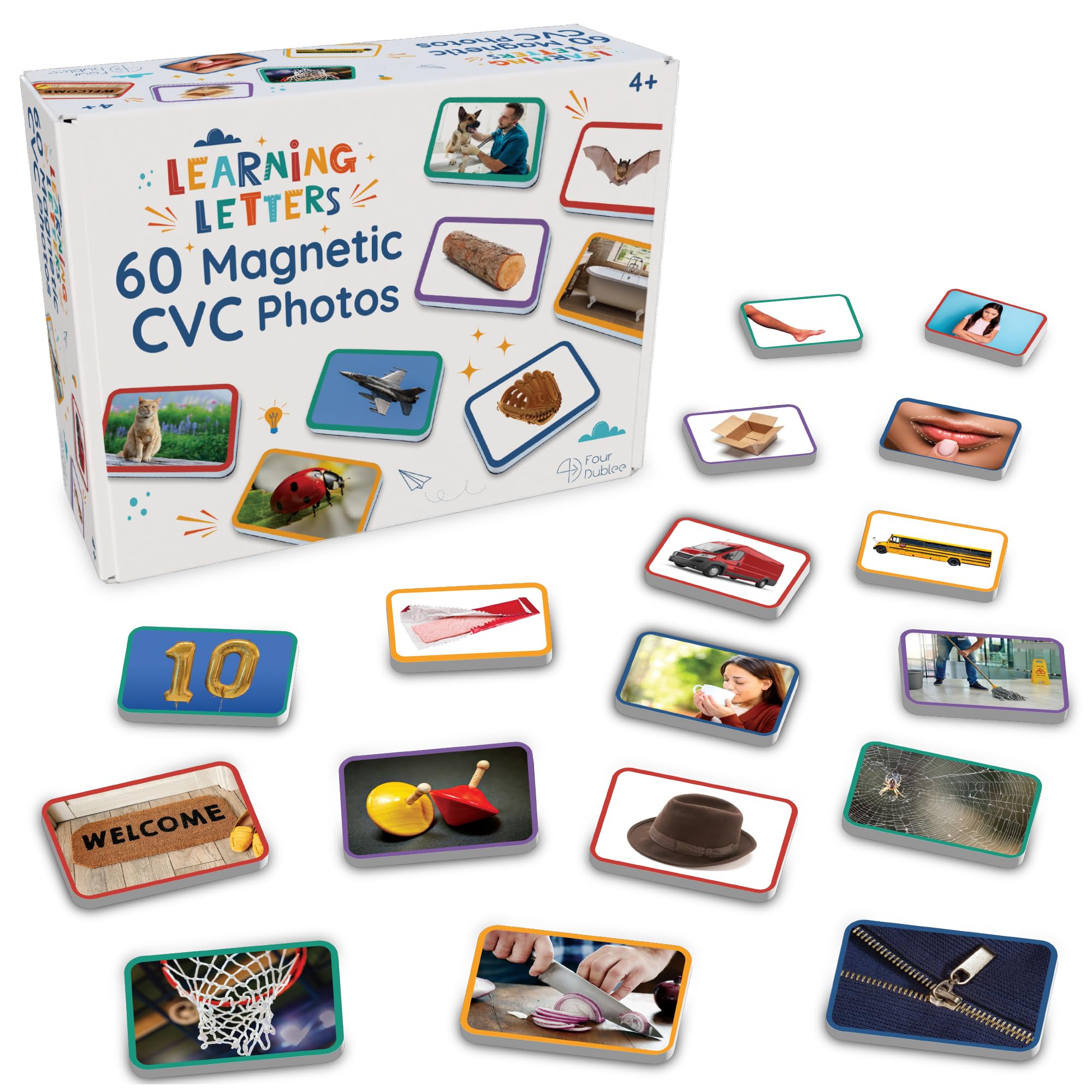 Amazon.com: 60 Magnetic CVC Photo Objects by Learning Letters. Real ...