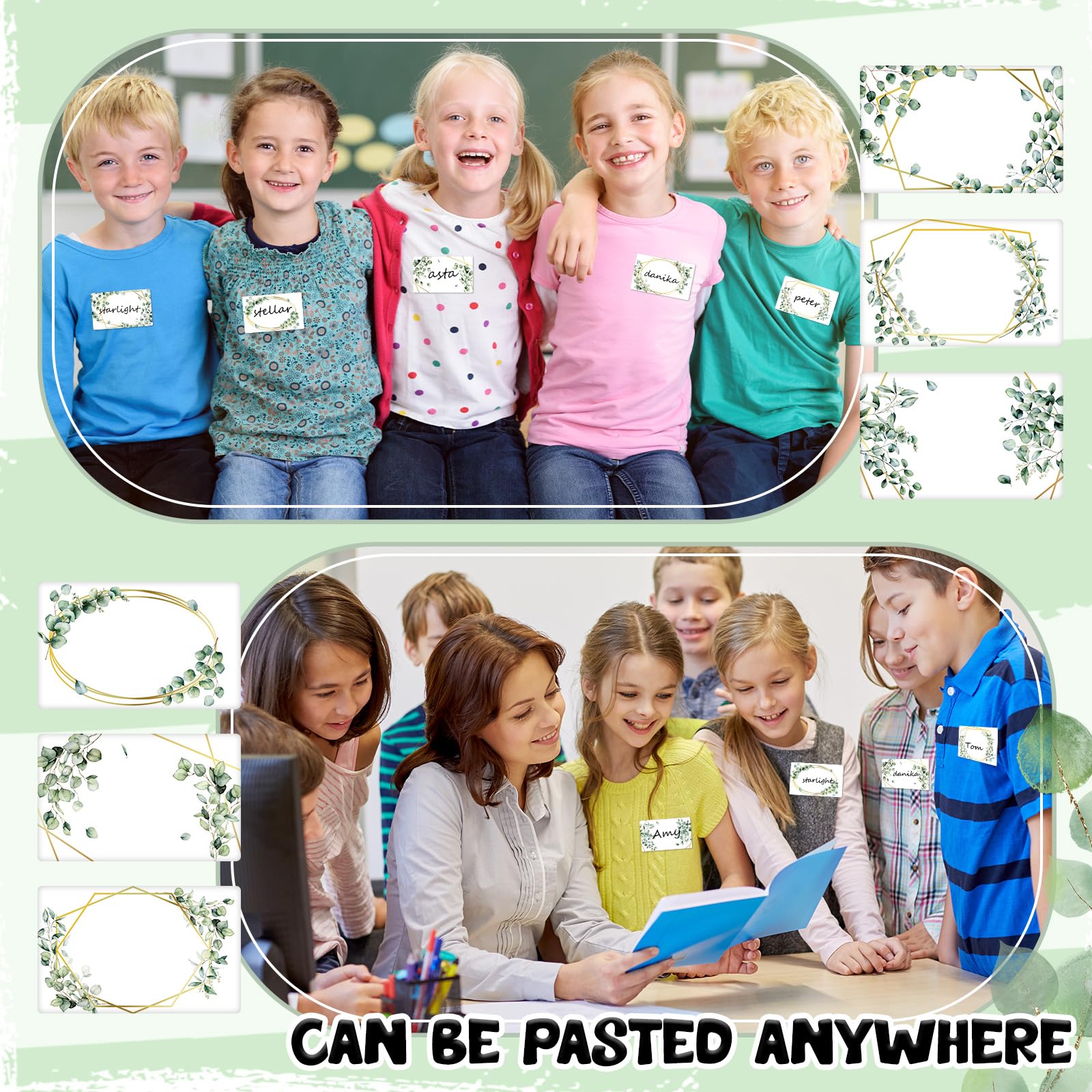 Snapklik.com : Henoyso 108 Pcs Eucalyptus Name Tags Sticker For ...