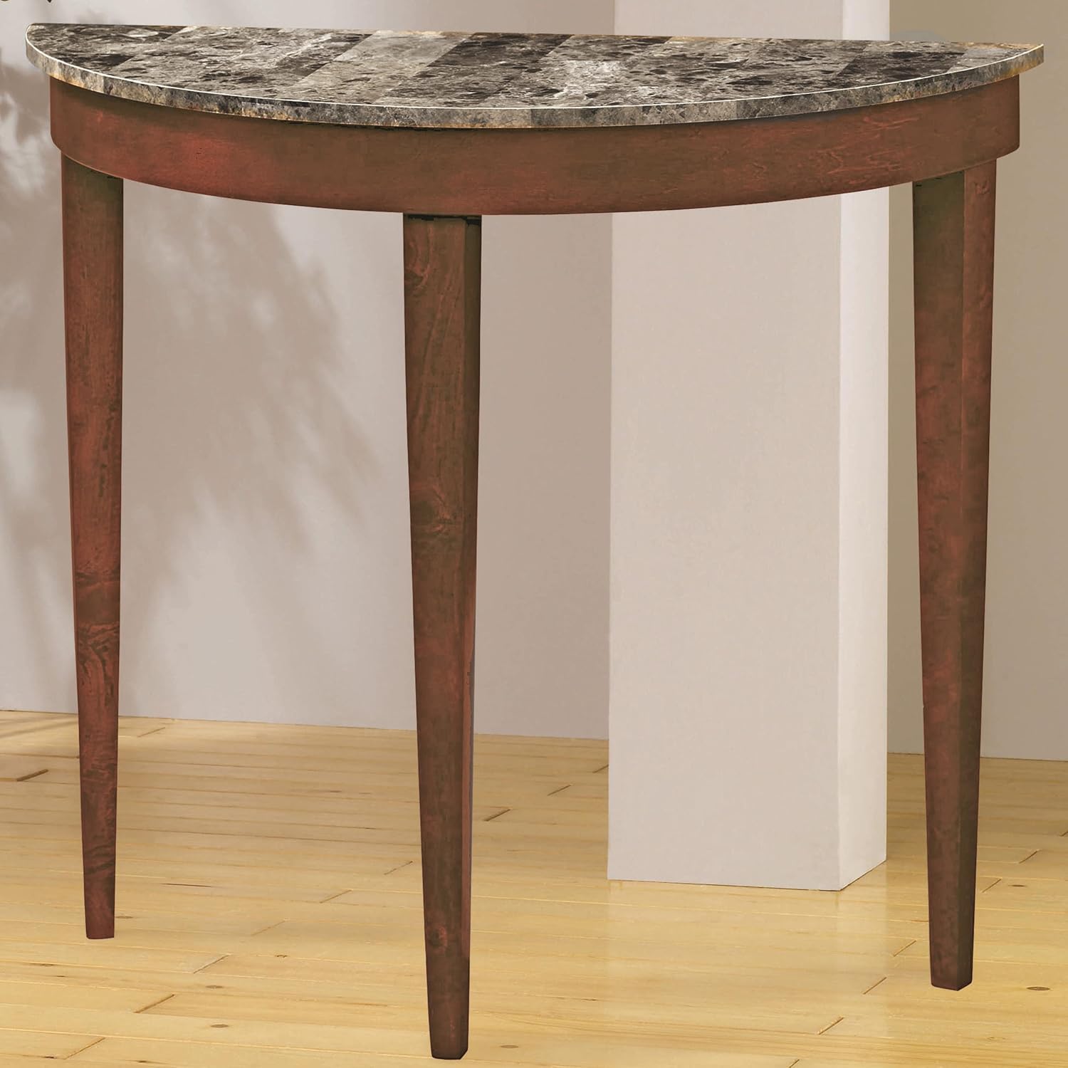 Amazon.com: Entry Way Console Table with Faux Marble Top in light ...