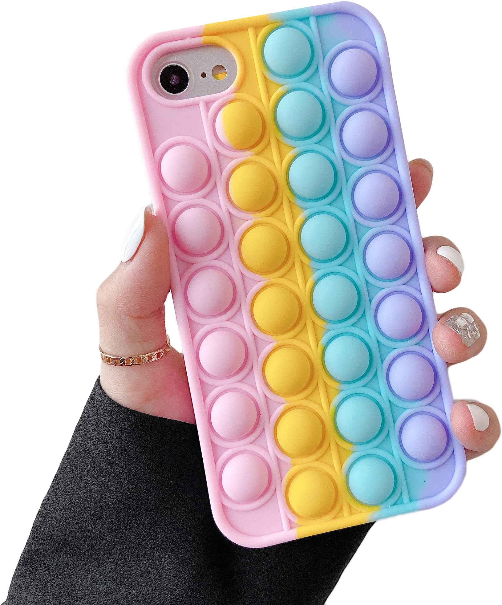 Amazon.com: aupartuds Pop It Phone Case for iPhone 8 7 6,Stress ...