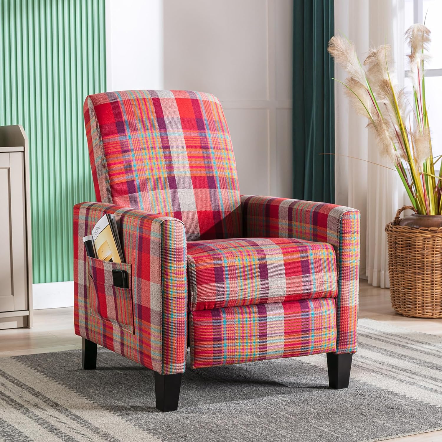 Amazon.com: ATGHYURT Mid-Century Modern Recliner Adjustable Single ...