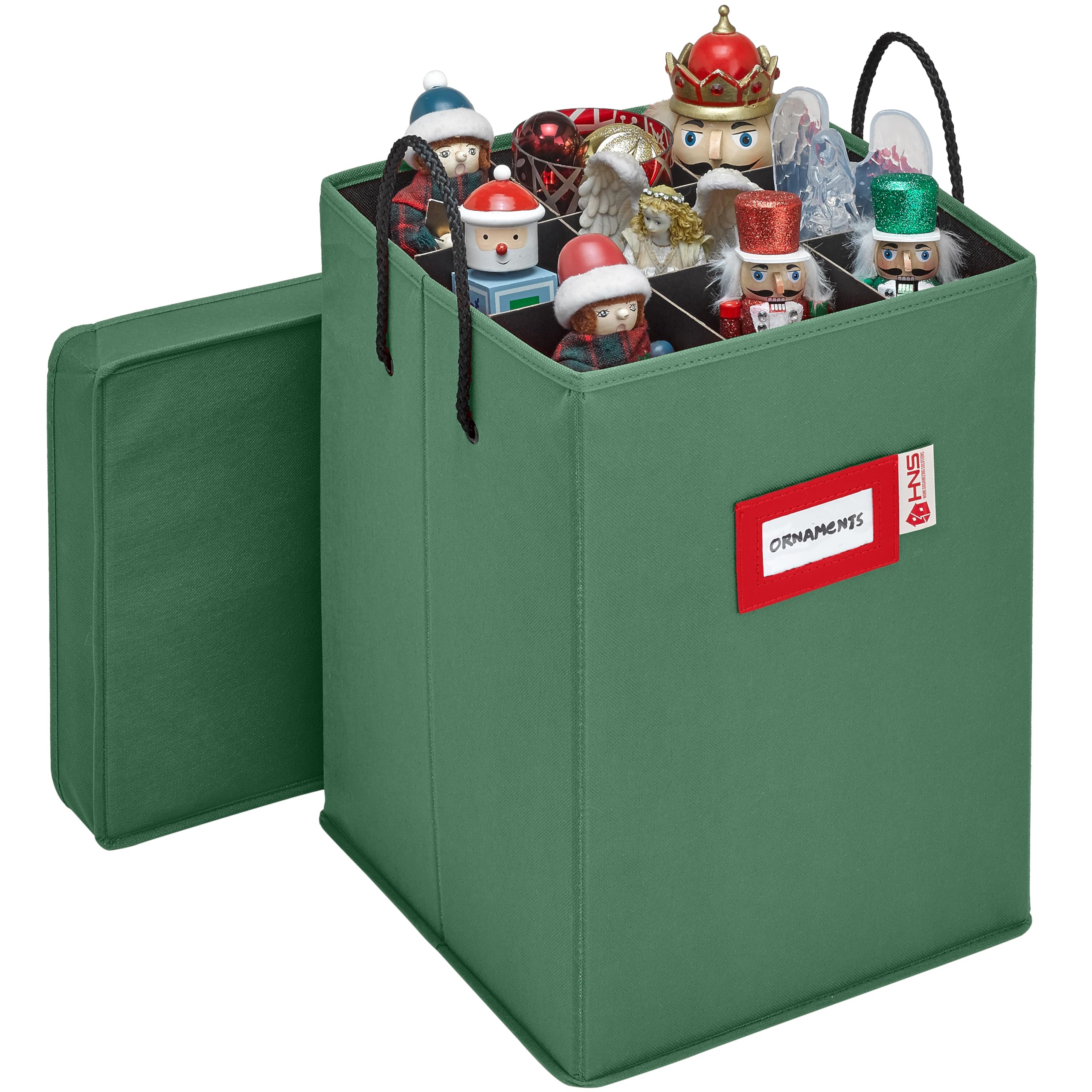 Christmas Decor Organizer Christmas Nutcracker Storage Box - Holds 9 ...