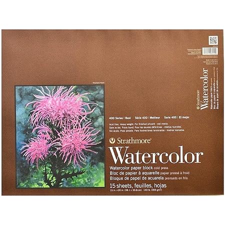 Amazon.com: Strathmore 400 Series Watercolor Block, Cold Press, 9"x12 ...
