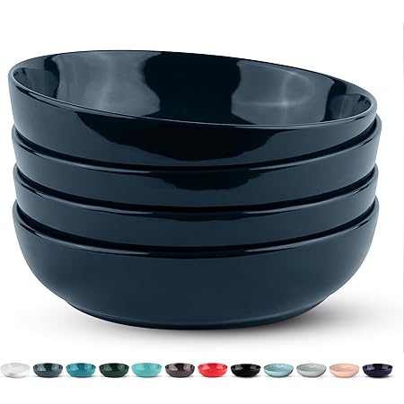 Amazon.com | KooK Porcelain Pasta Bowl Set, For Soups and Salads ...