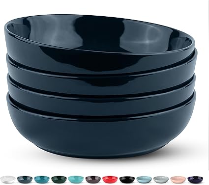 Amazon.com: KooK Porcelain Pasta Bowl Set, For Soups and Salads ...