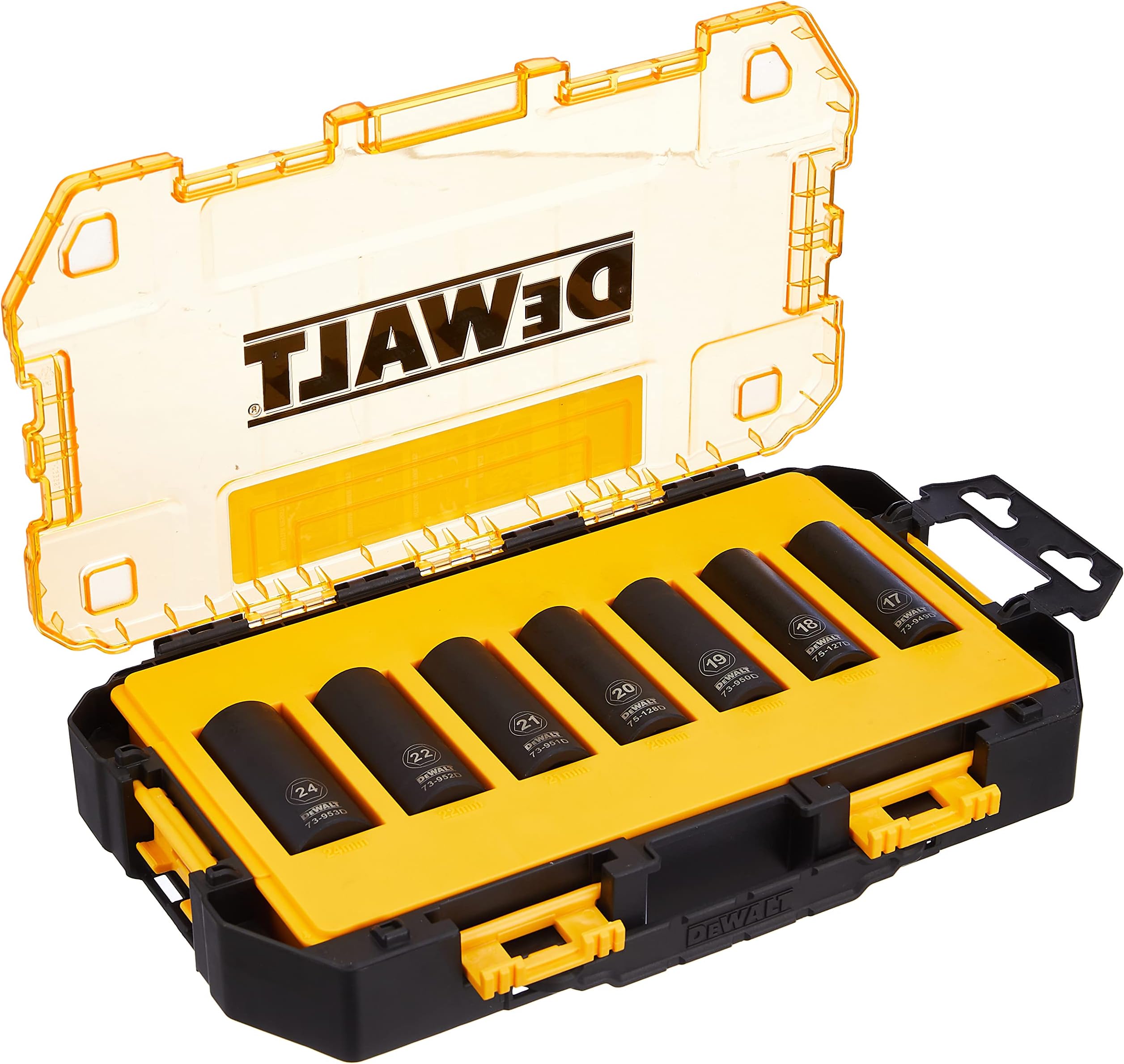 DEWALT DWMT74737-0 1/2" Metric Deep Impact Socket Set (7 Pieces ...