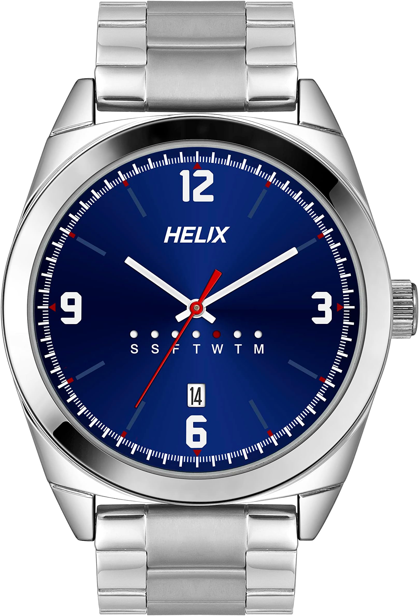 Helix Analog Blue Dial Men's Watch - TW039HG13 : Amazon.in: Fashion