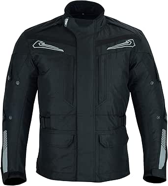 Amazon.com: Jet Motorcycle Motorbike Jacket Mens Textile Waterproof ...