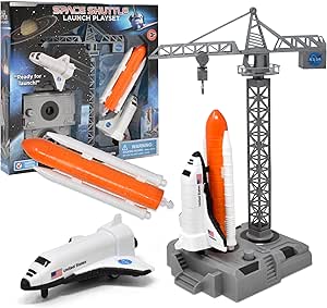 Amazon.com: NASA Space Shuttle Launch Playset Toy for Kids, Pretend ...
