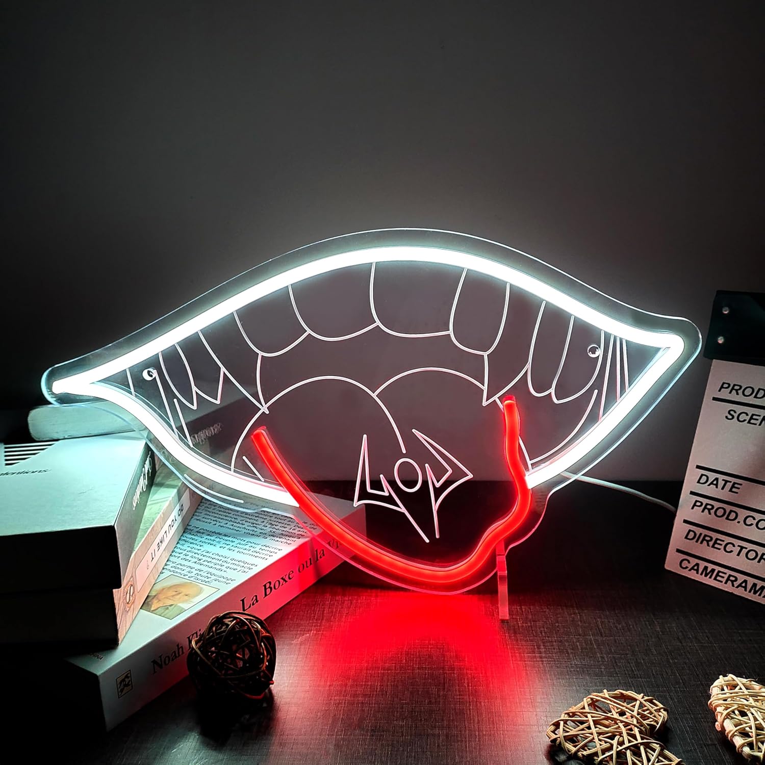 Sukuna Neon Sign for Wall Decor JJK LED Neon Light Mouth of Sukuna ...