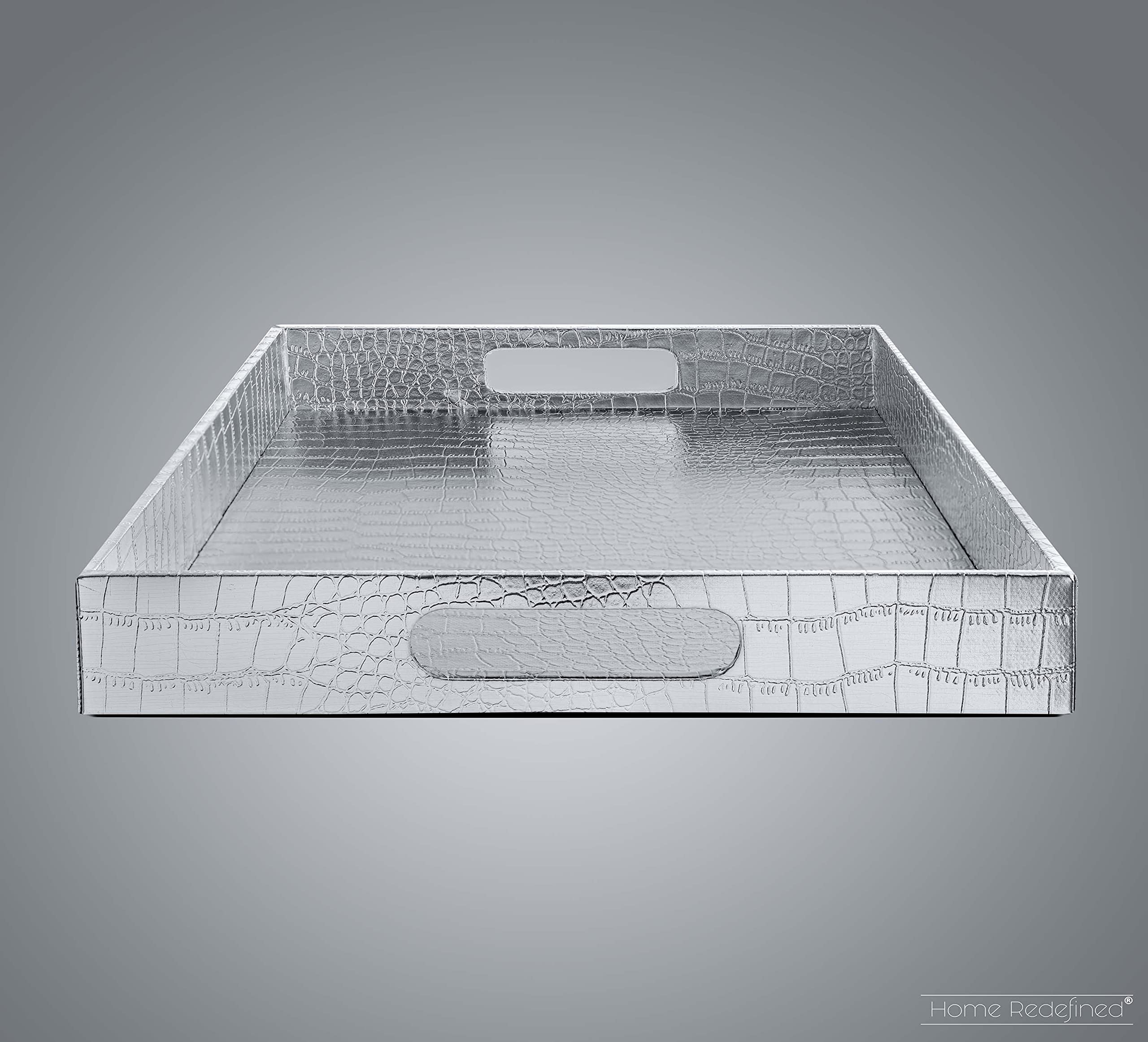 Snapklik.com : Home Redefined 18x12 Rectangle Alligator Faux Leather ...