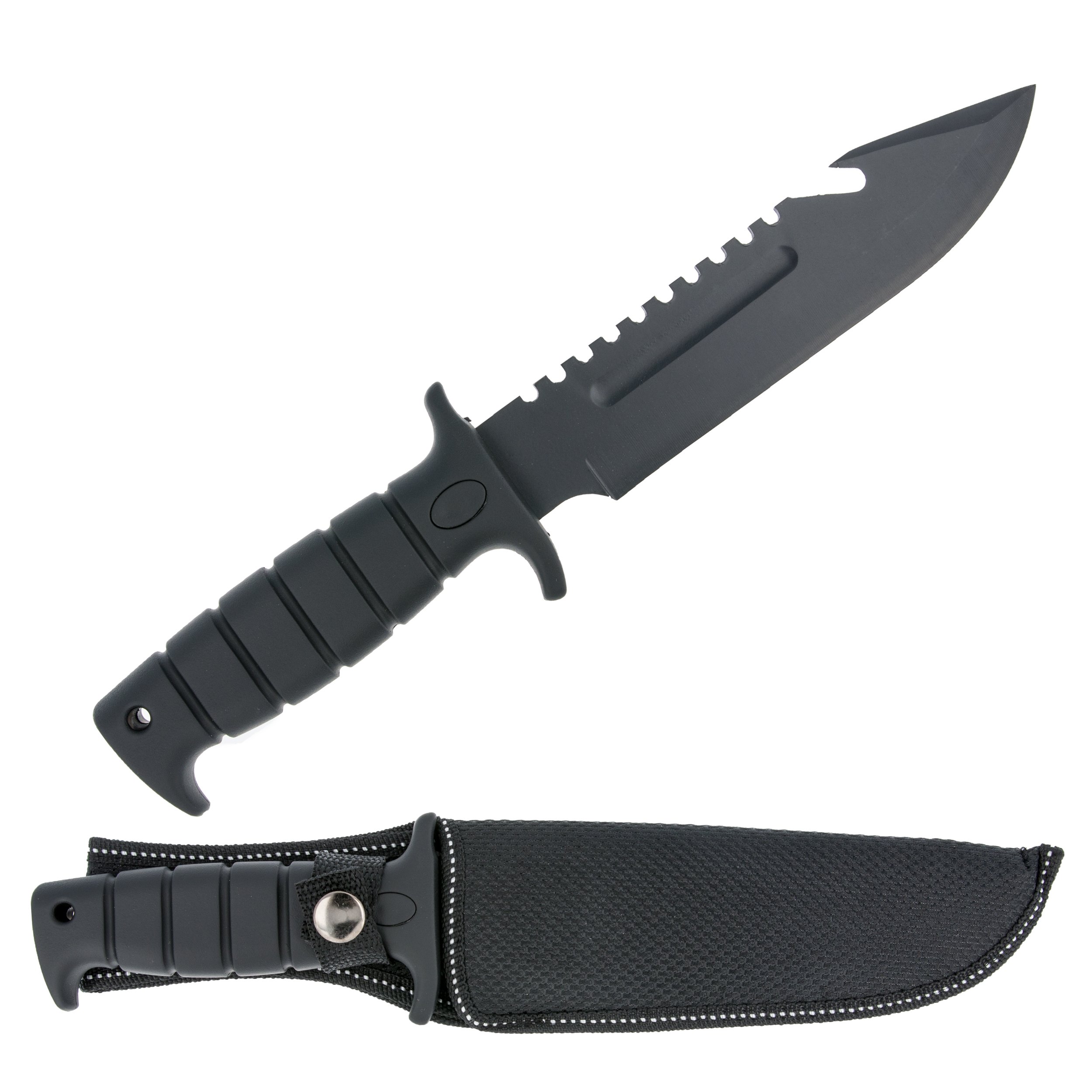 Black Hunting Knife Browse For 17" Hunting Knife With Sheath In